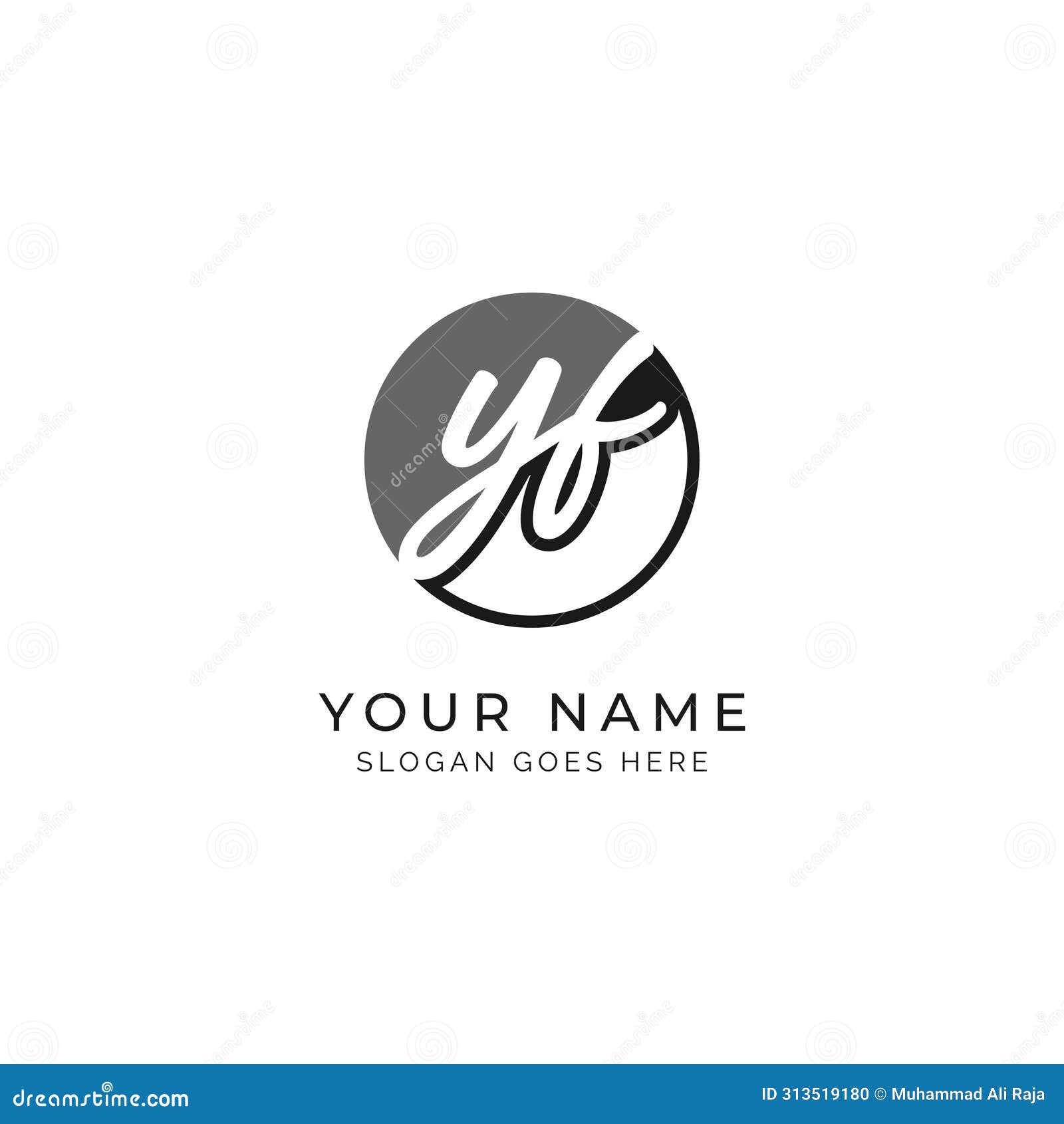 Y, F, YF Initial Letter Handwritten, Alphabet YF Signature Icon in ...