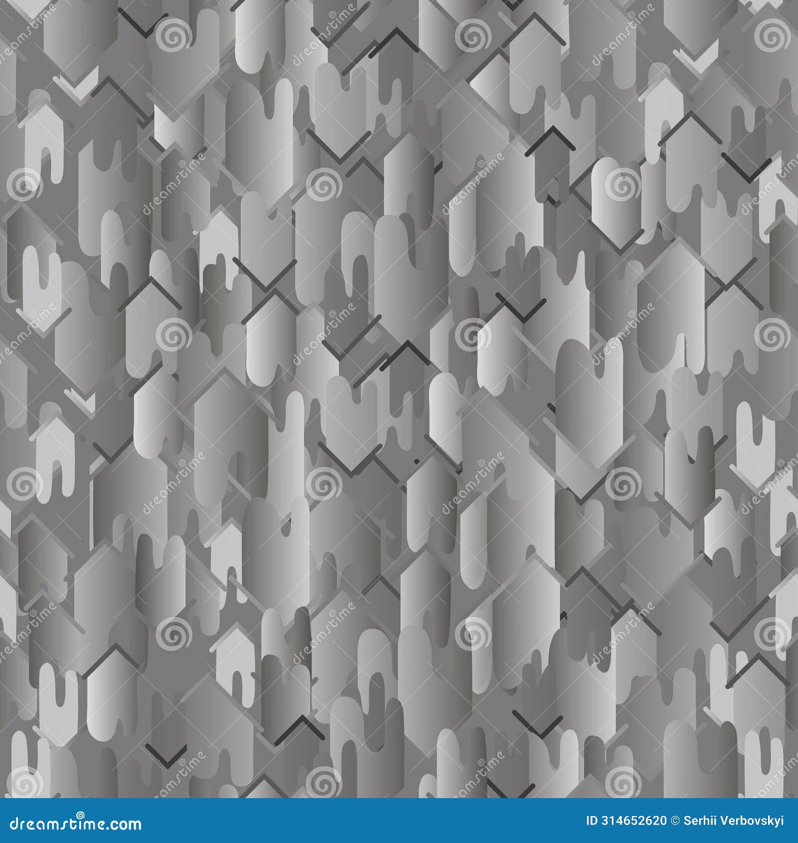 WebSeamless Pattern of Gray Abstract Geometric Shapes. Vector ...