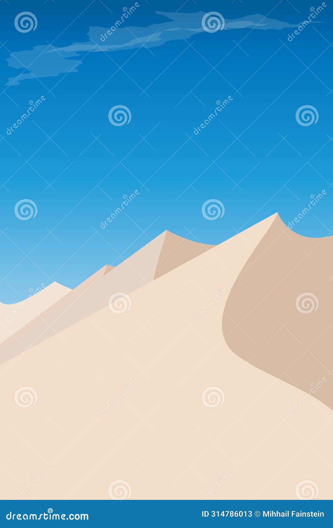 Landscape of Sand Hot Desert Outdoor Panorama Stock Vector ...