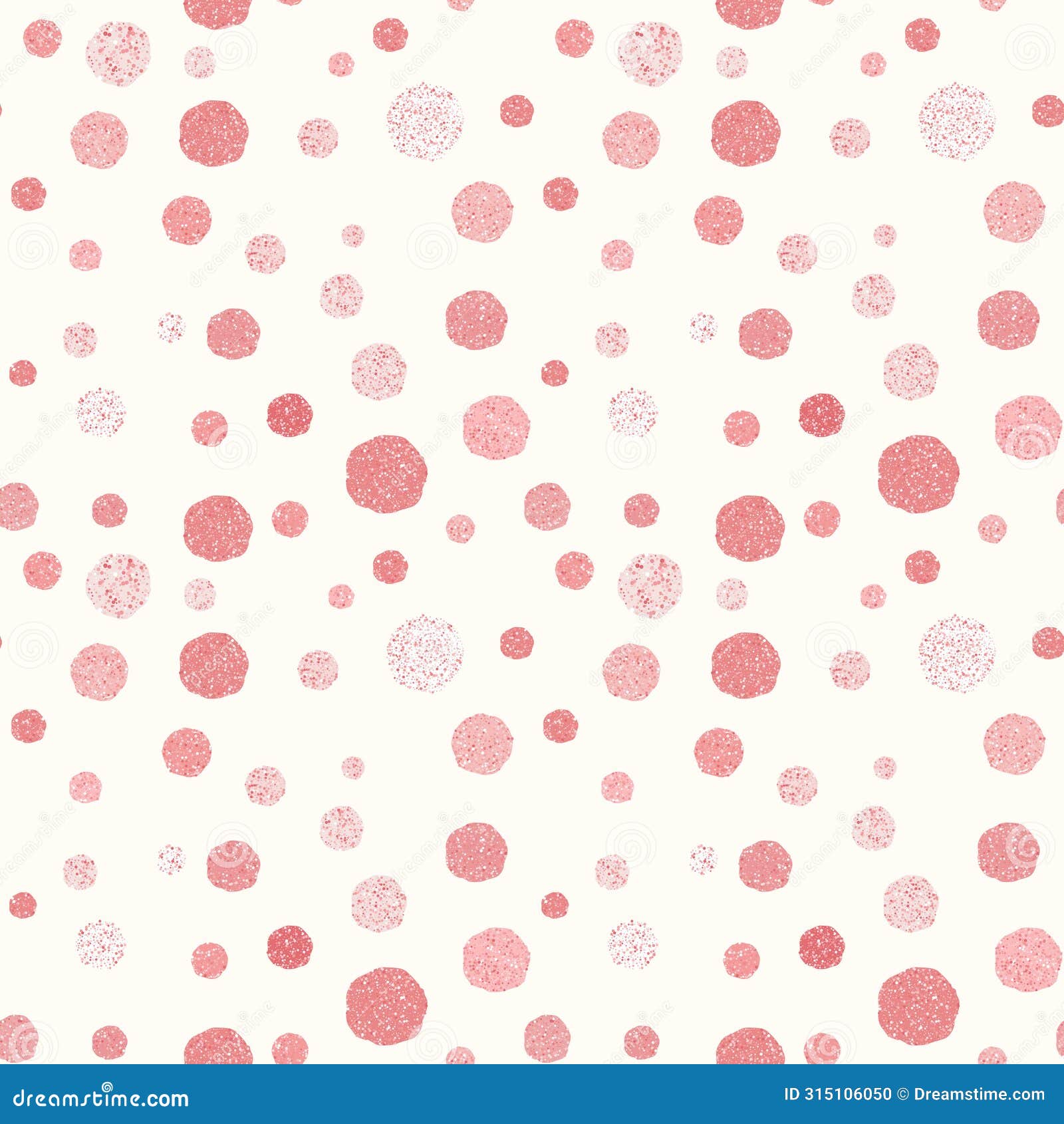 Seamless Pattern in Pink Glitter Dots. Simple Vector Illustration Stock ...