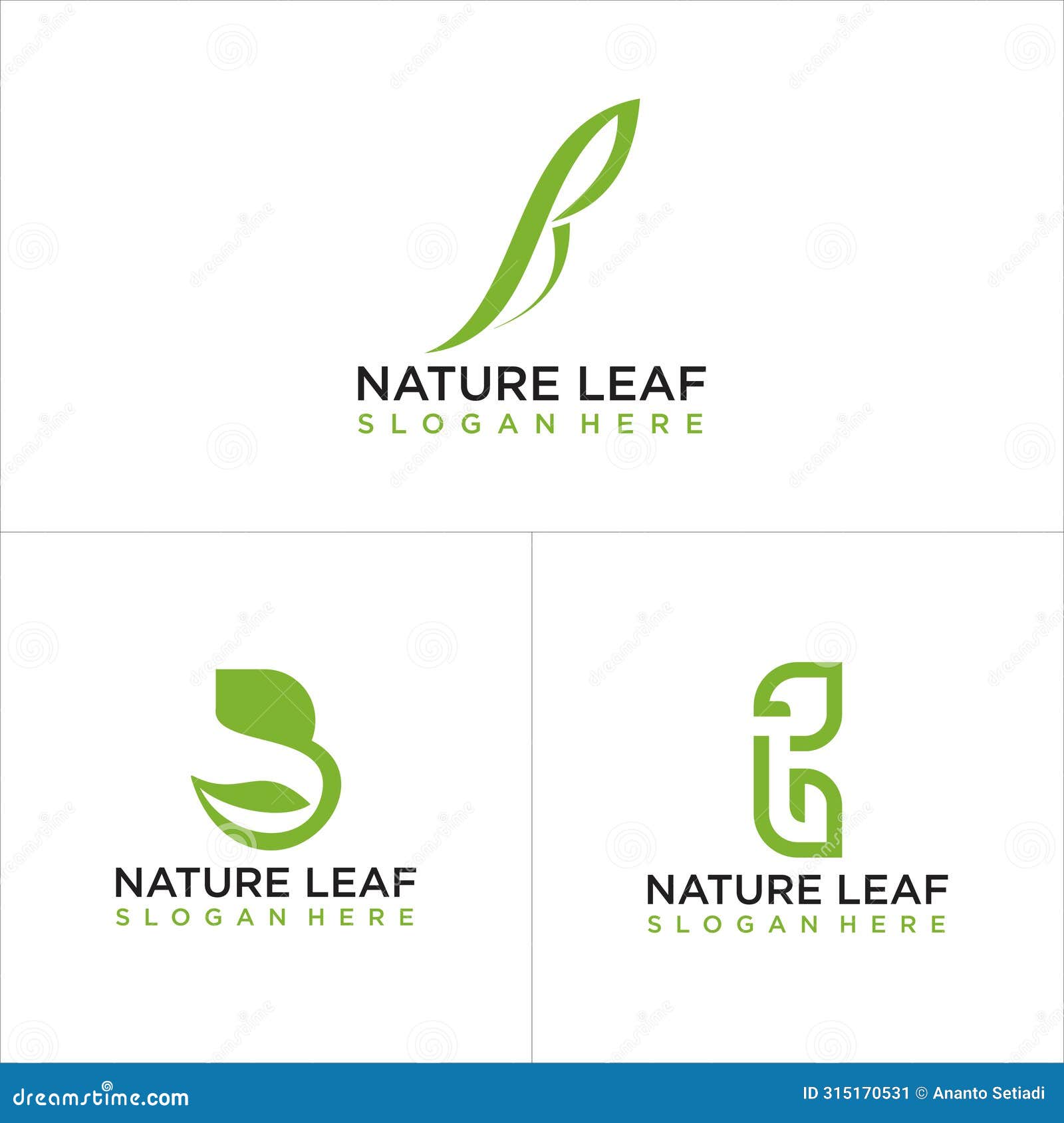 Letter B Nature Logo stock vector. Illustration of graphic - 315170531