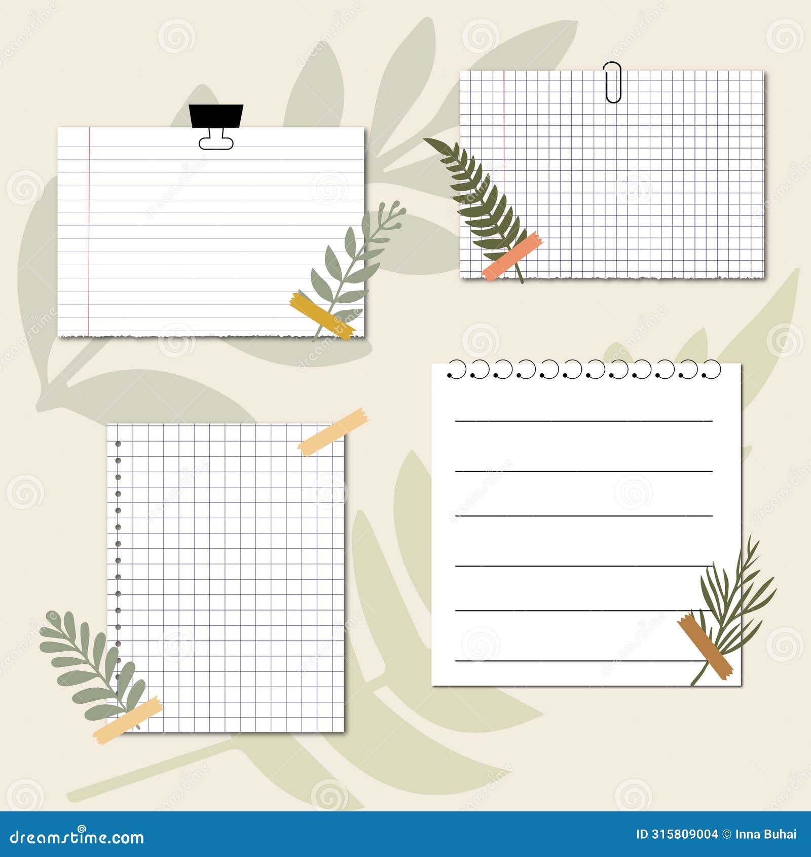 A Colorful Note Paper Sheets with a Curled Corner, Ready for Your ...