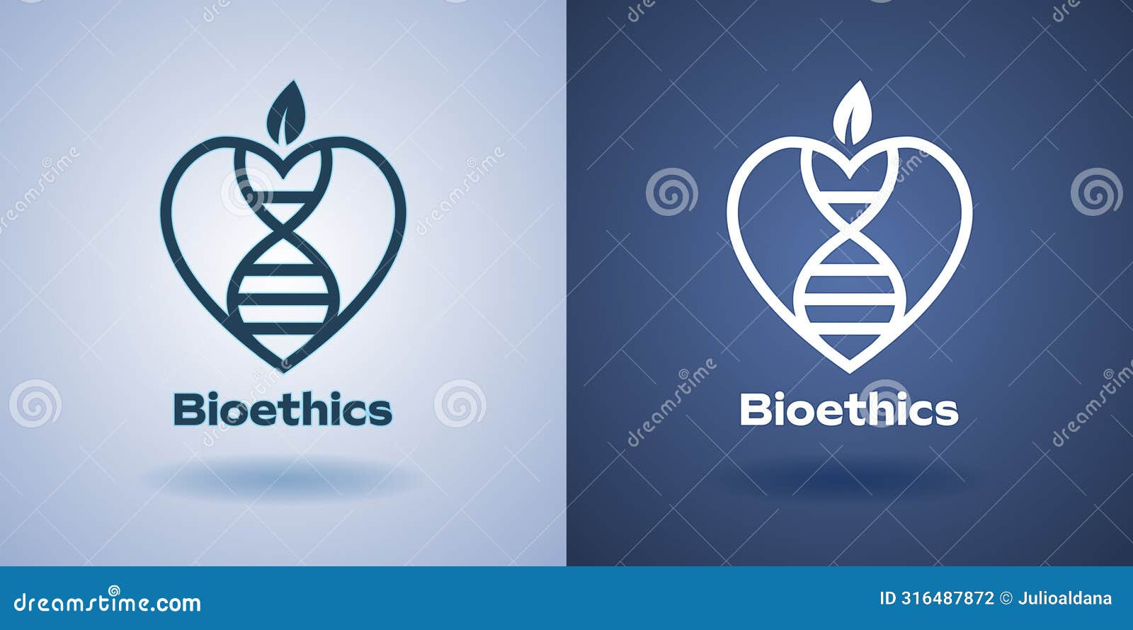 Bioethics Conceptual Emblem Design, Medical, Biological and ...