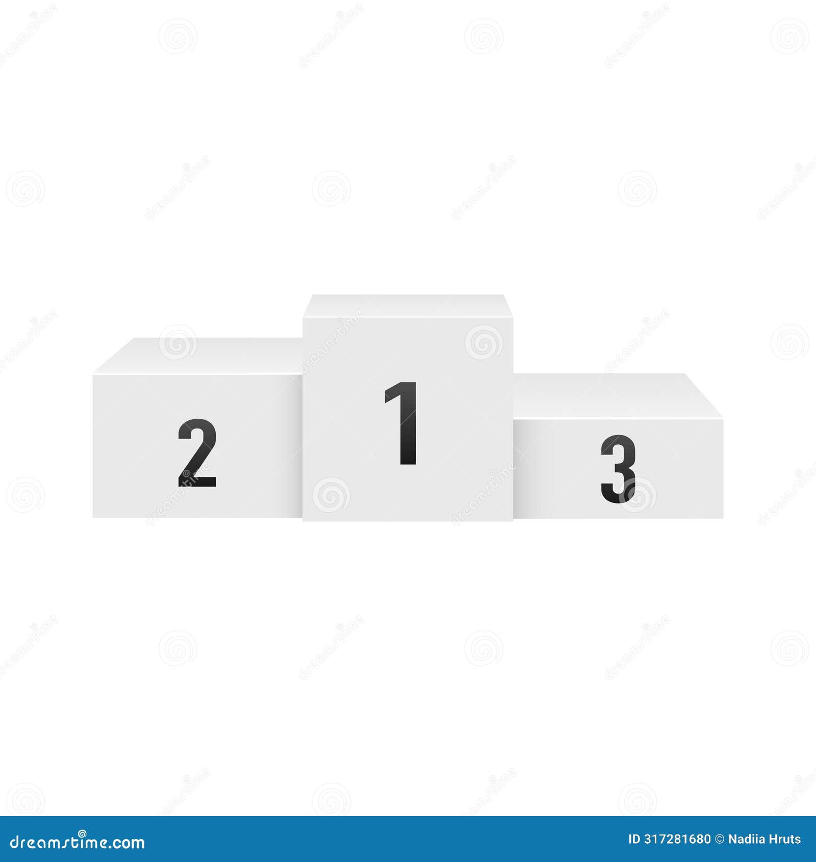 Vector Illustrations for Laureates and Winners. a Pedestal or Platform ...