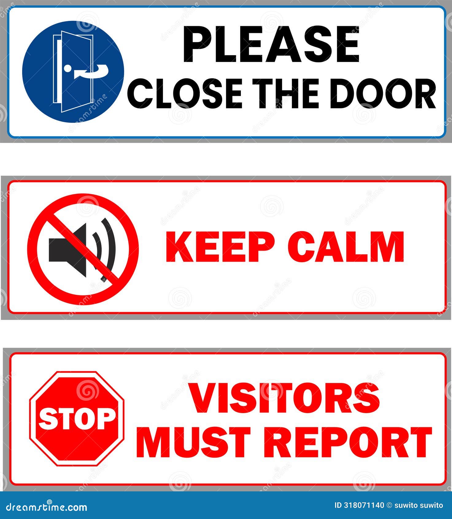 Please Leave the Door Open or Do Not Enter Sign, Do Not Make Noise ...