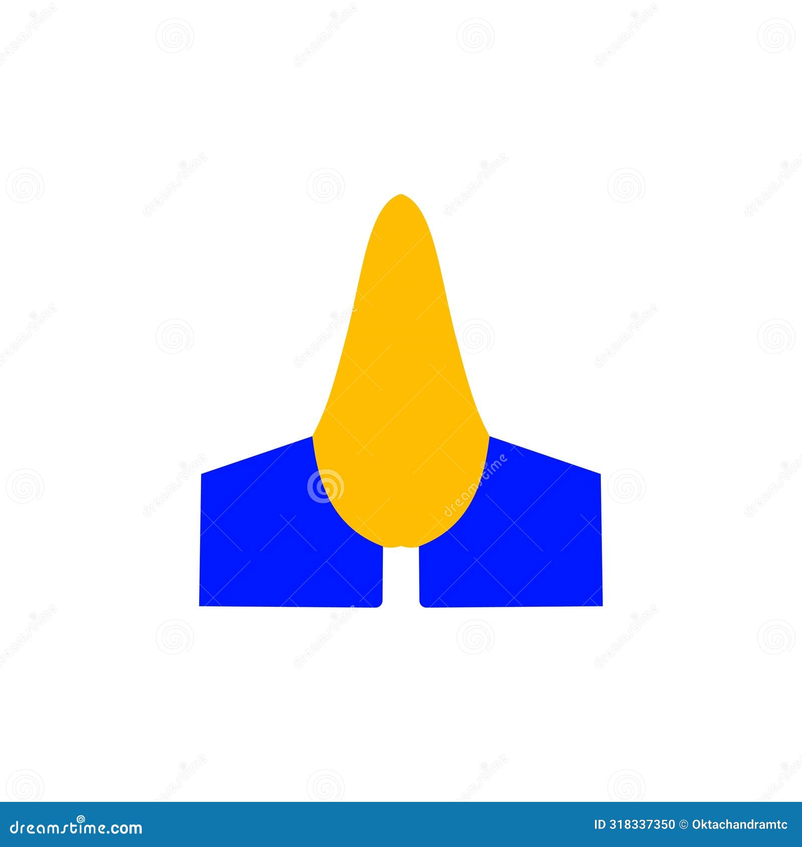 Praying Hands Icon. Simple Illustration of Praying Hands Vector Icon ...