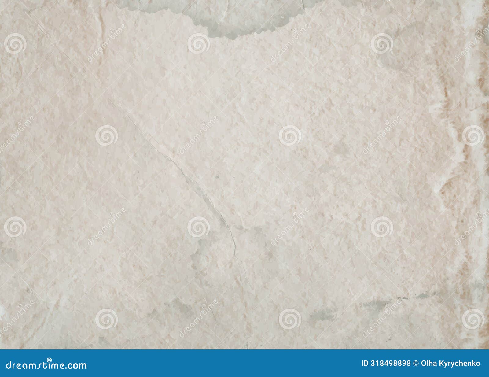 Vintage Dirty Worn Paper Texture, Old Paper Background Template Vector ...