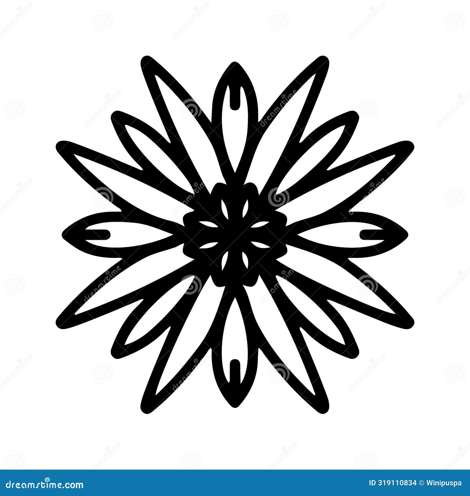 Flower sign and symbol. stock vector. Illustration of yoga - 319110834