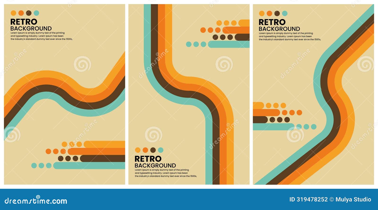 Design Retro Vintage Illustration Template Stock Vector - Illustration ...