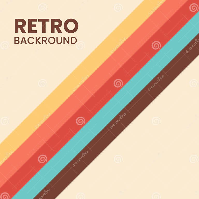 Vector Retro Background Template Vintage Modern Colorfull Stock Vector ...