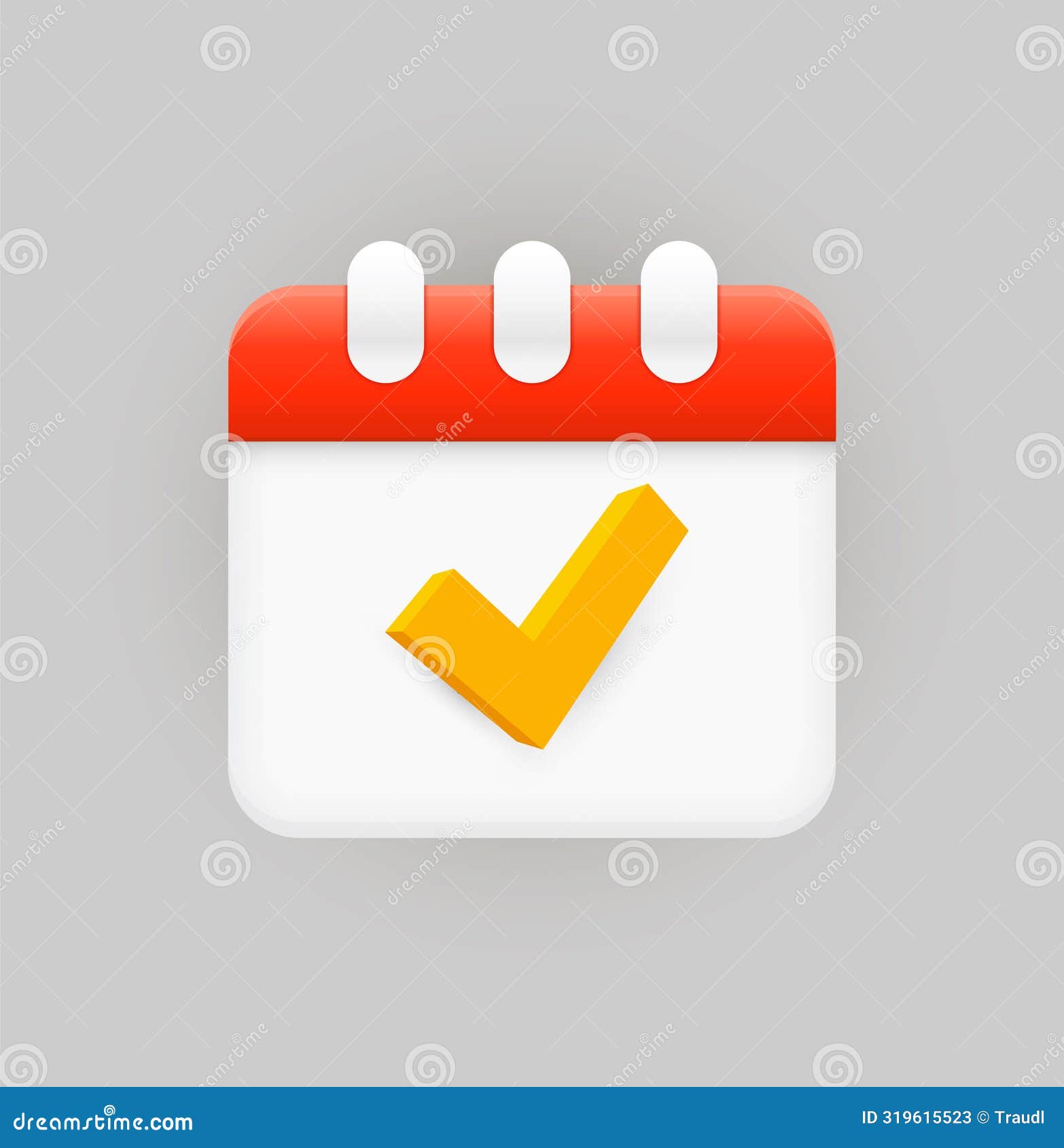 Reminder App Icon Design. Calendar Icon Design. Vector Illustration ...