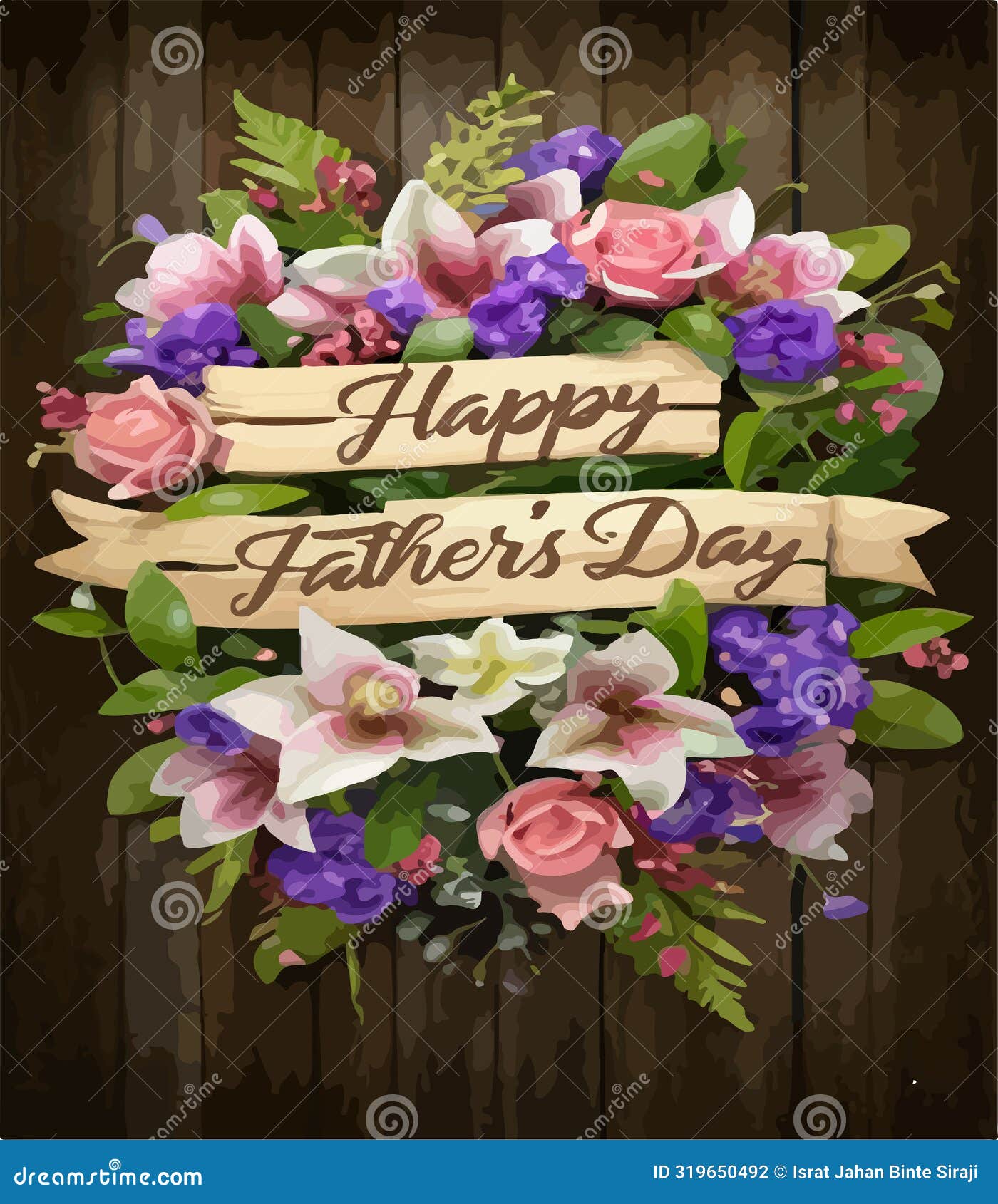 A Stunning Professionally Crafted Father S Day Vector Floral ...
