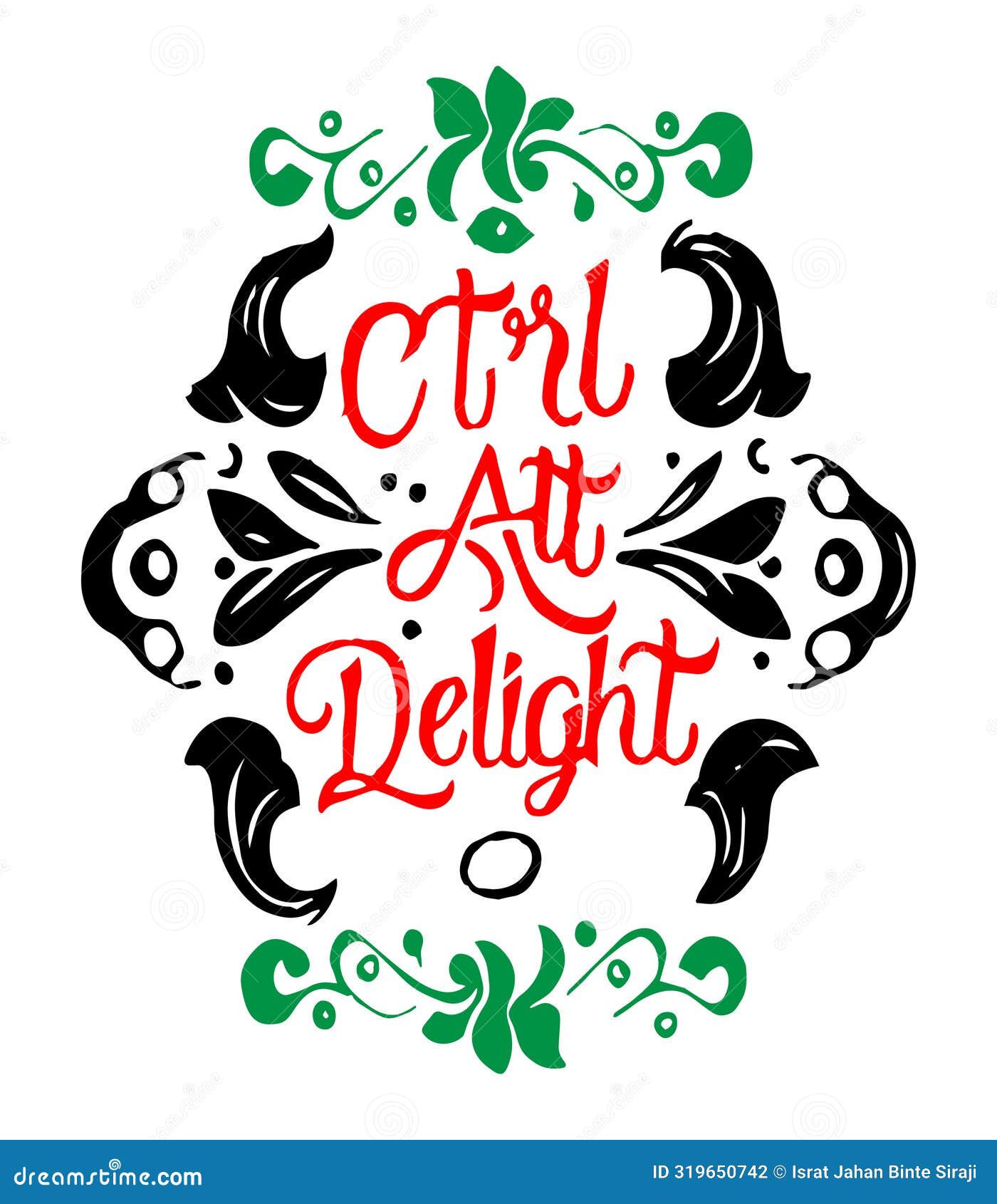 Visually Stunning Design Featuring the Text Ctrl Alt Delight Stock ...