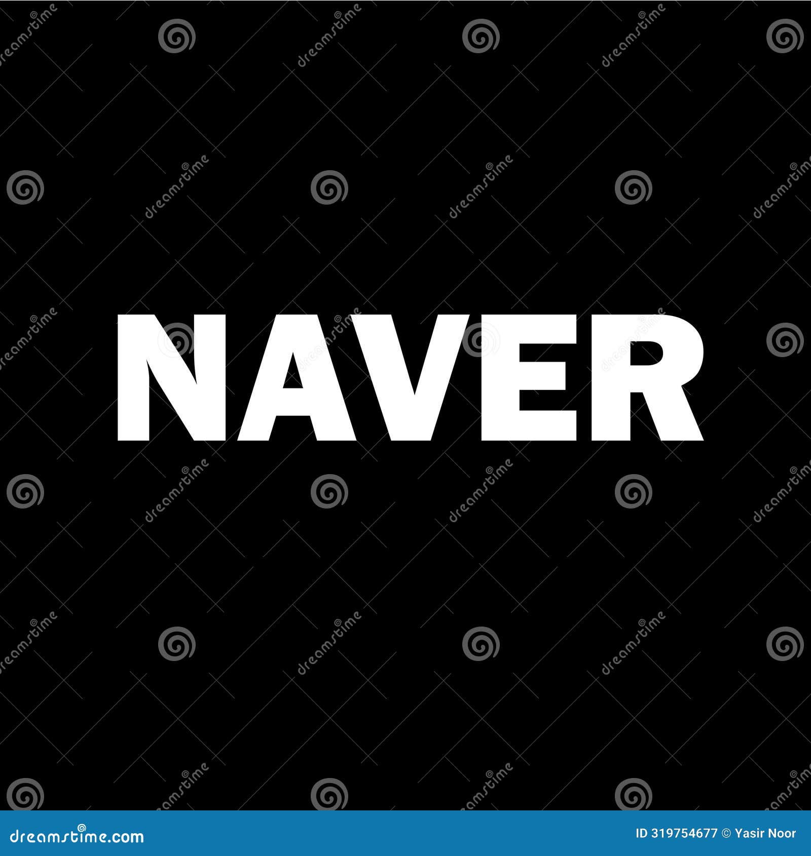 NAVER LOGO - Black Background Stock Illustration - Illustration of ...
