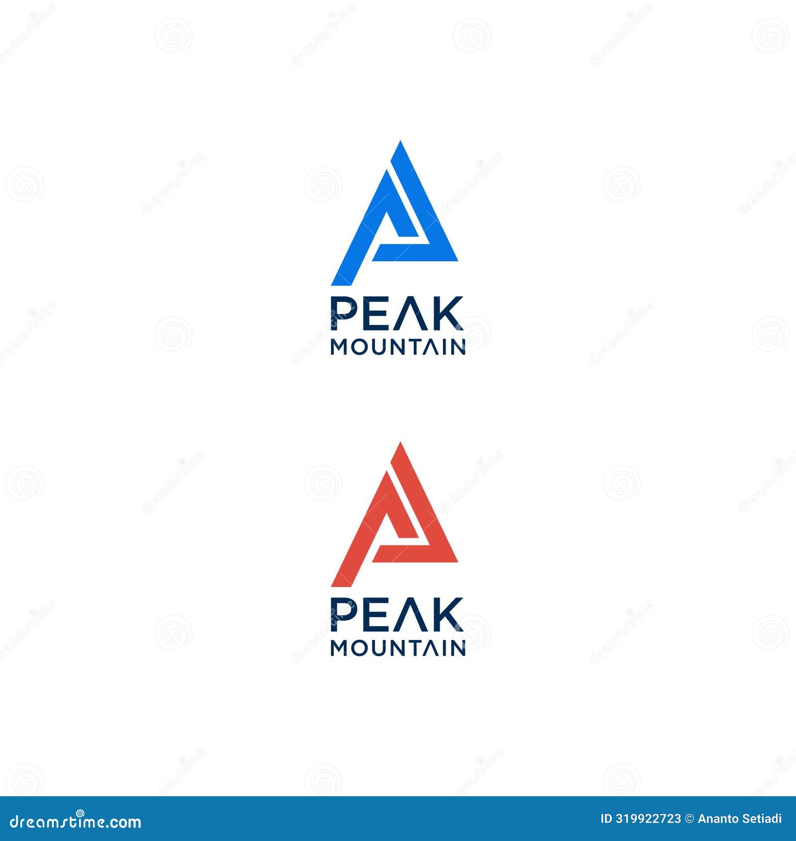 Peak Letter Logo Design: A Symbol Of Aspiration And Success Cartoon ...