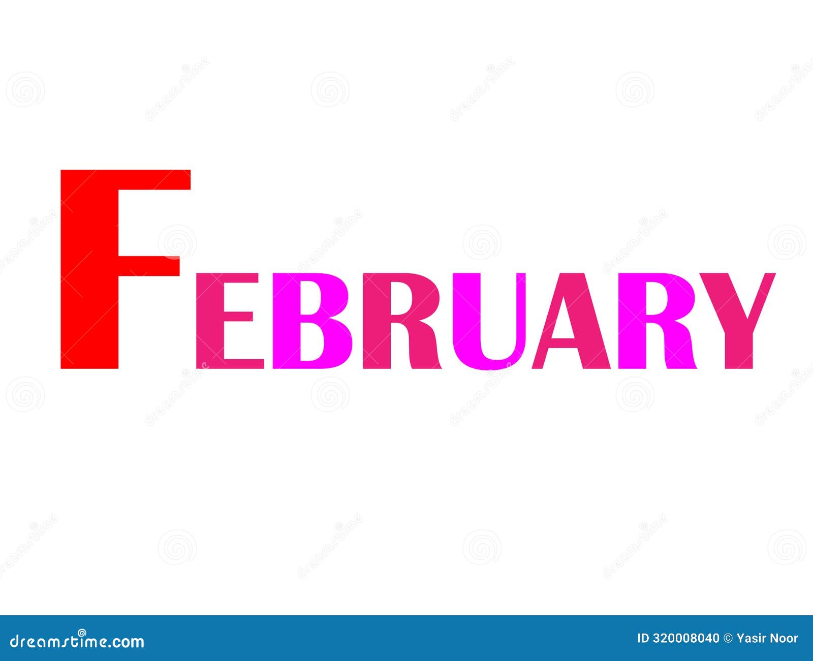 FEB - COLOURFUL FEBRUARY - ART and COLOUR Stock Illustration ...