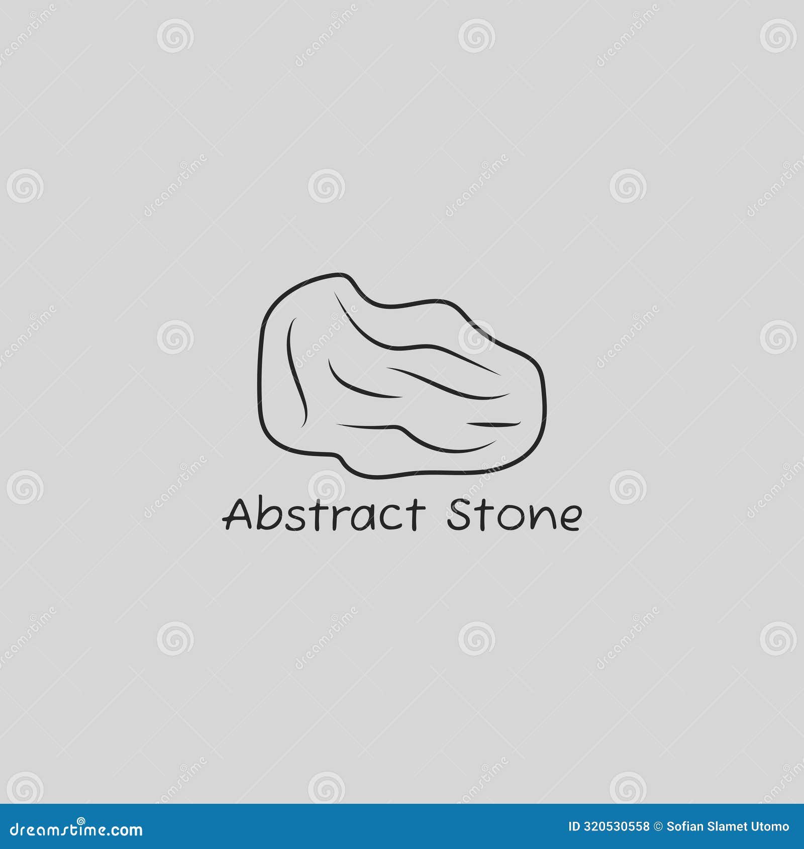 Abstract Rock Logo from Lines Stock Vector - Illustration of design ...