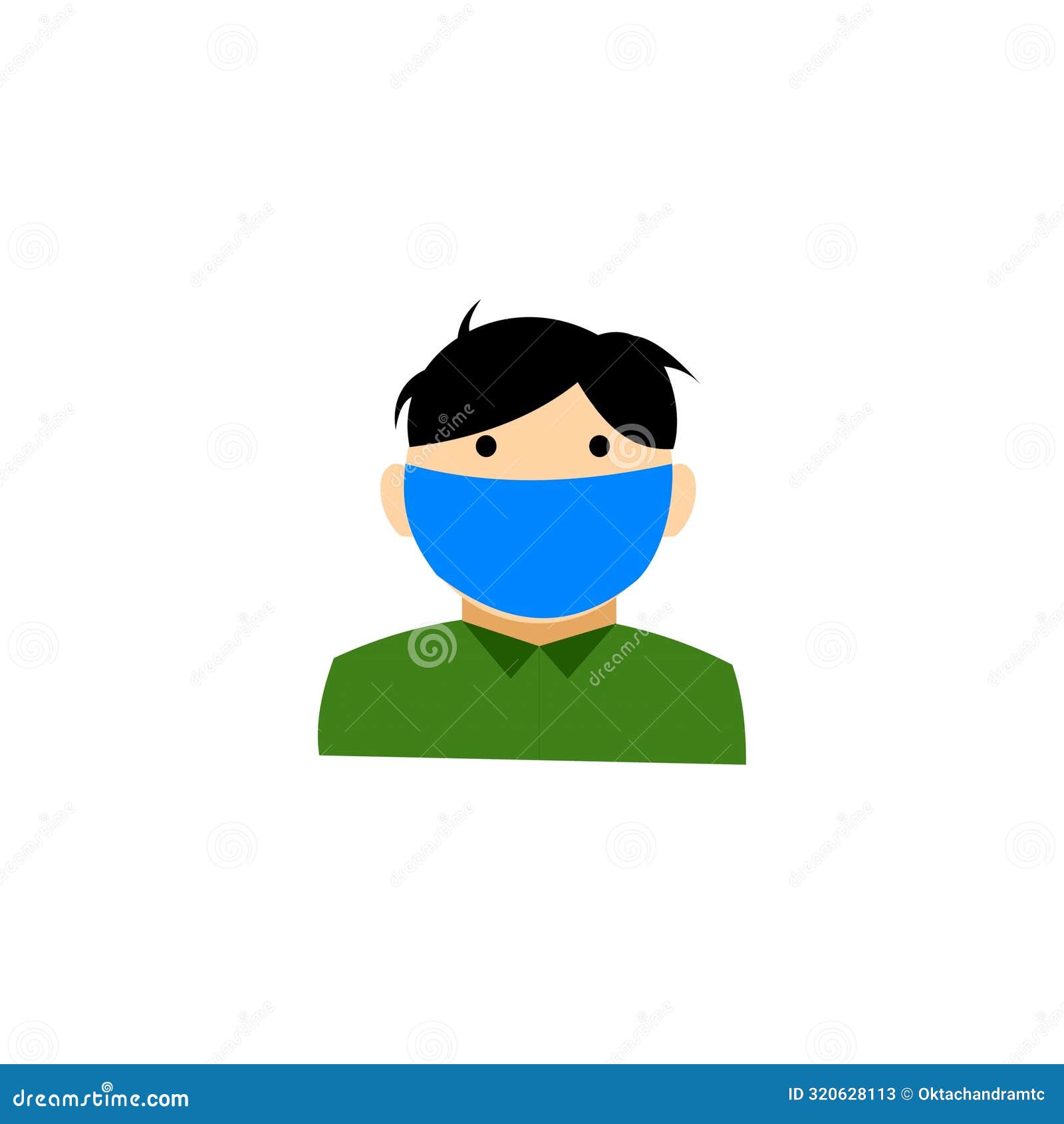 Man in Mask Illustration Symbol. Sign of Man in Mask Icon Design. Mask ...