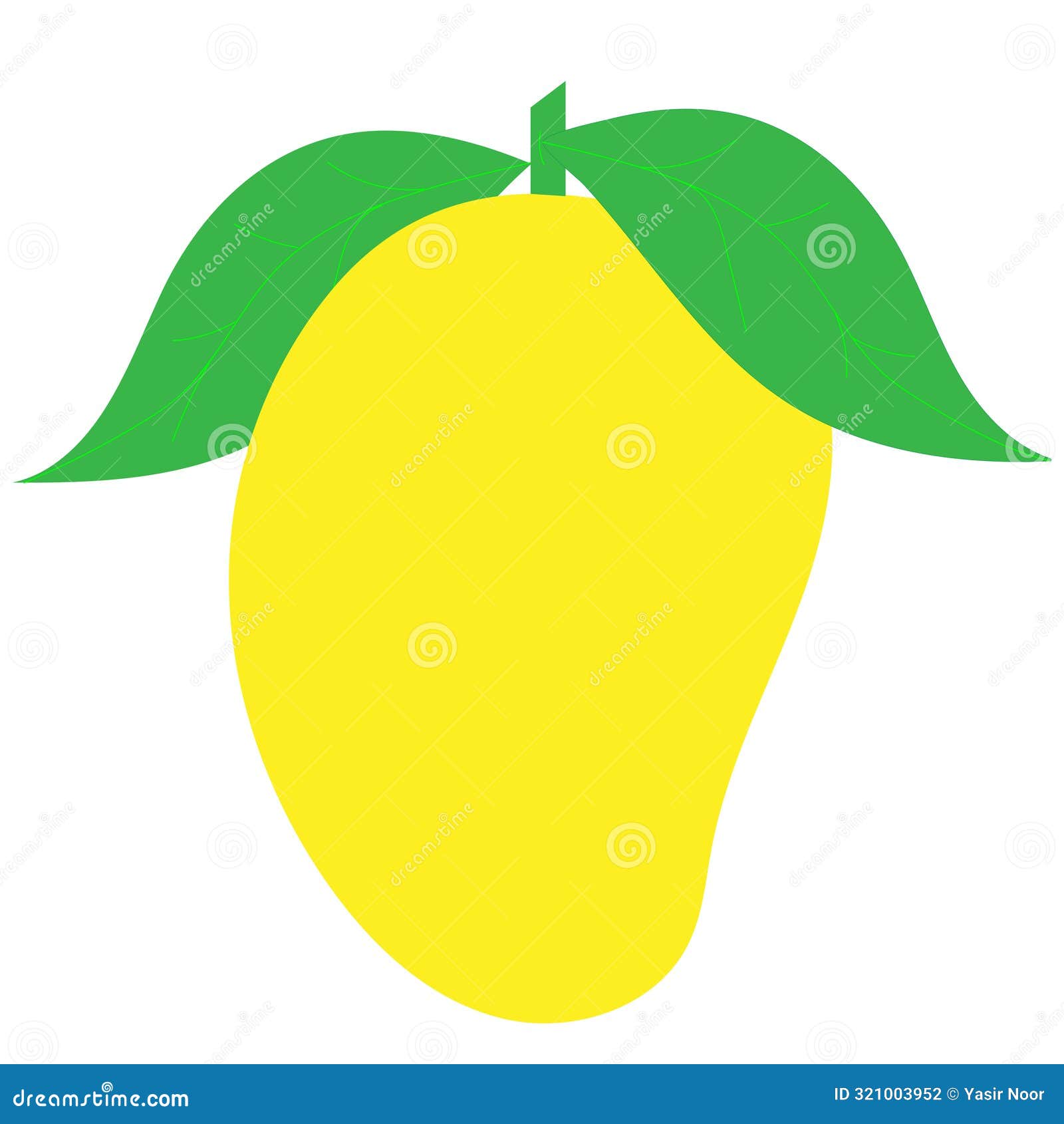 Yellow Mango - Mango Digital Drawing Stock Illustration - Illustration ...