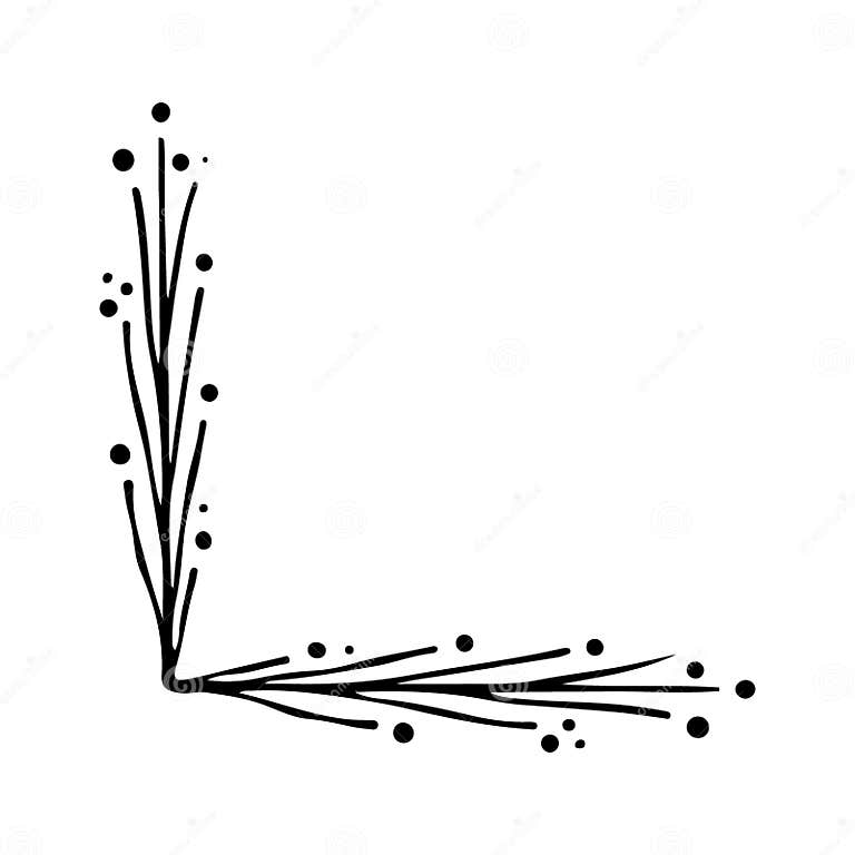 Corner Border Element stock vector. Illustration of curve - 322959719