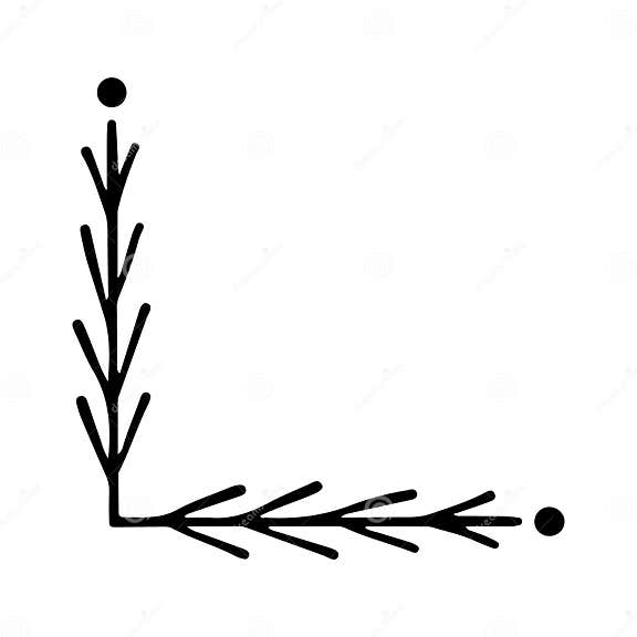 Corner Border Element stock vector. Illustration of simplicity - 322959870