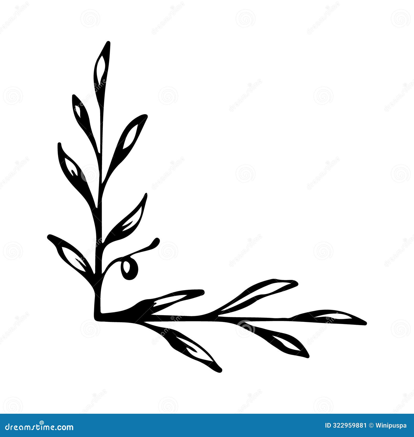 Corner Border Element stock vector. Illustration of border - 322959881