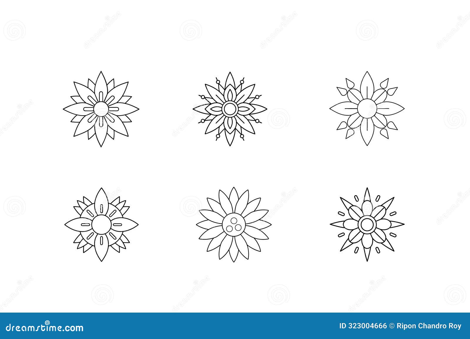 A Flower in the Form of the Sun Vector File Stock Vector - Illustration ...