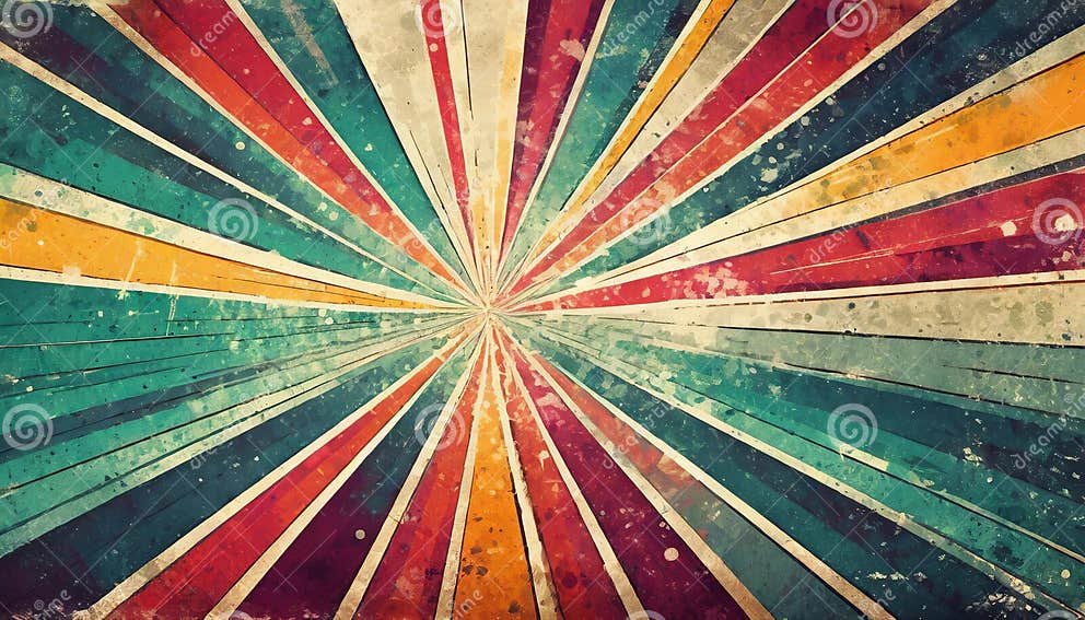 Vintage Retro Background. Old Paper Texture with Sunbeams. Stock ...