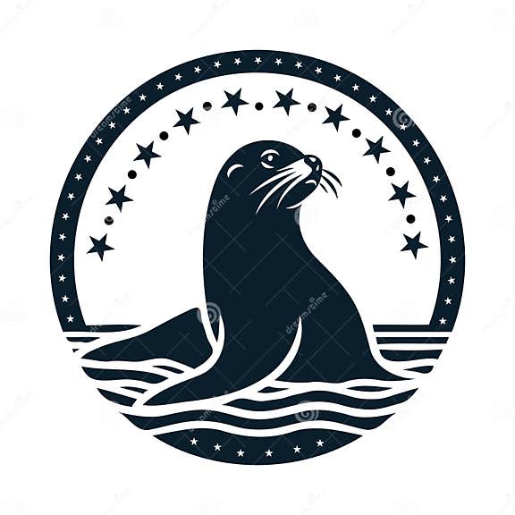 . Cute Seal Vector Icon Logo Isolated on White Background Stock ...