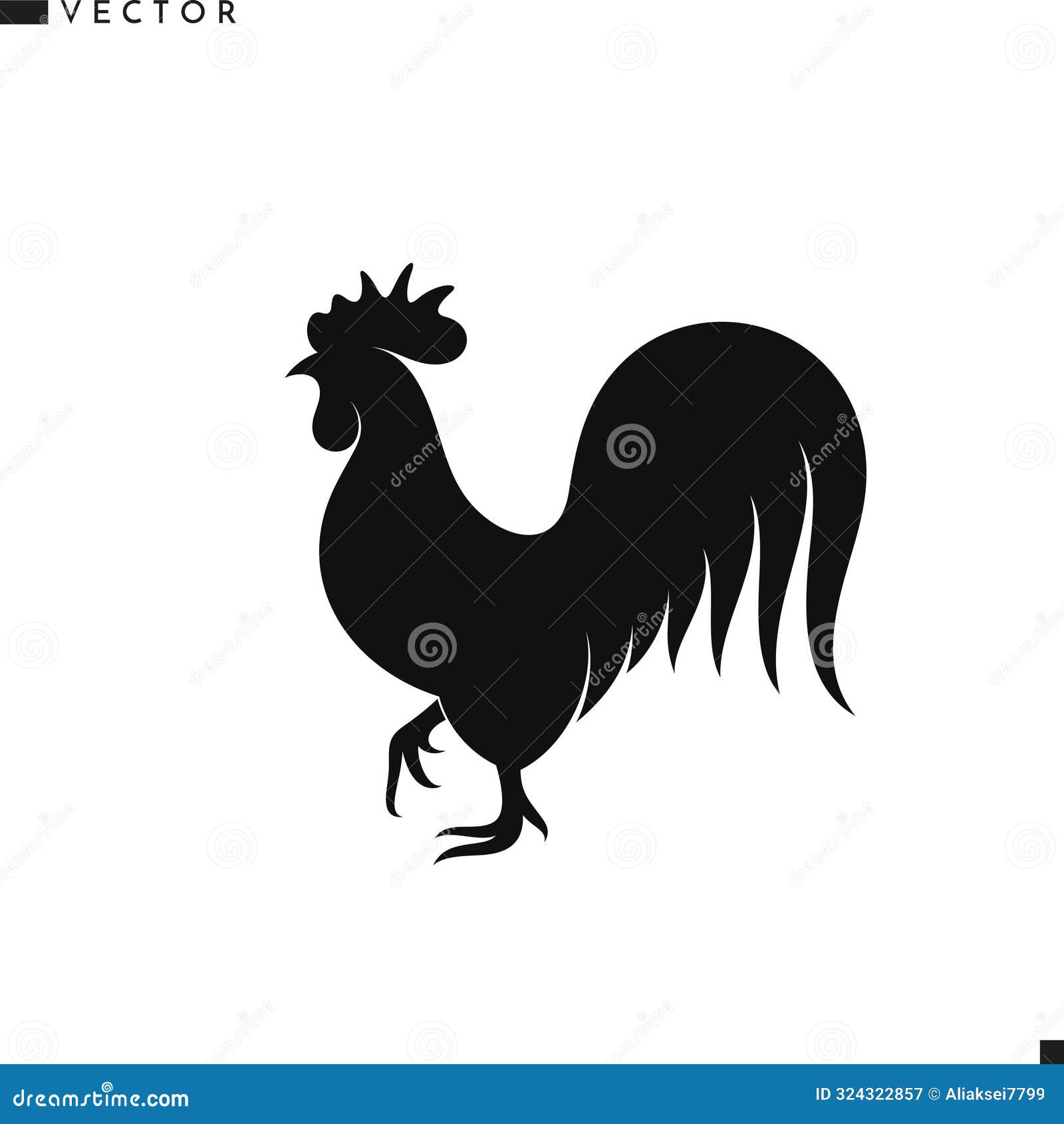 Black Chicken. Logo Vector Illustration | CartoonDealer.com #139214264