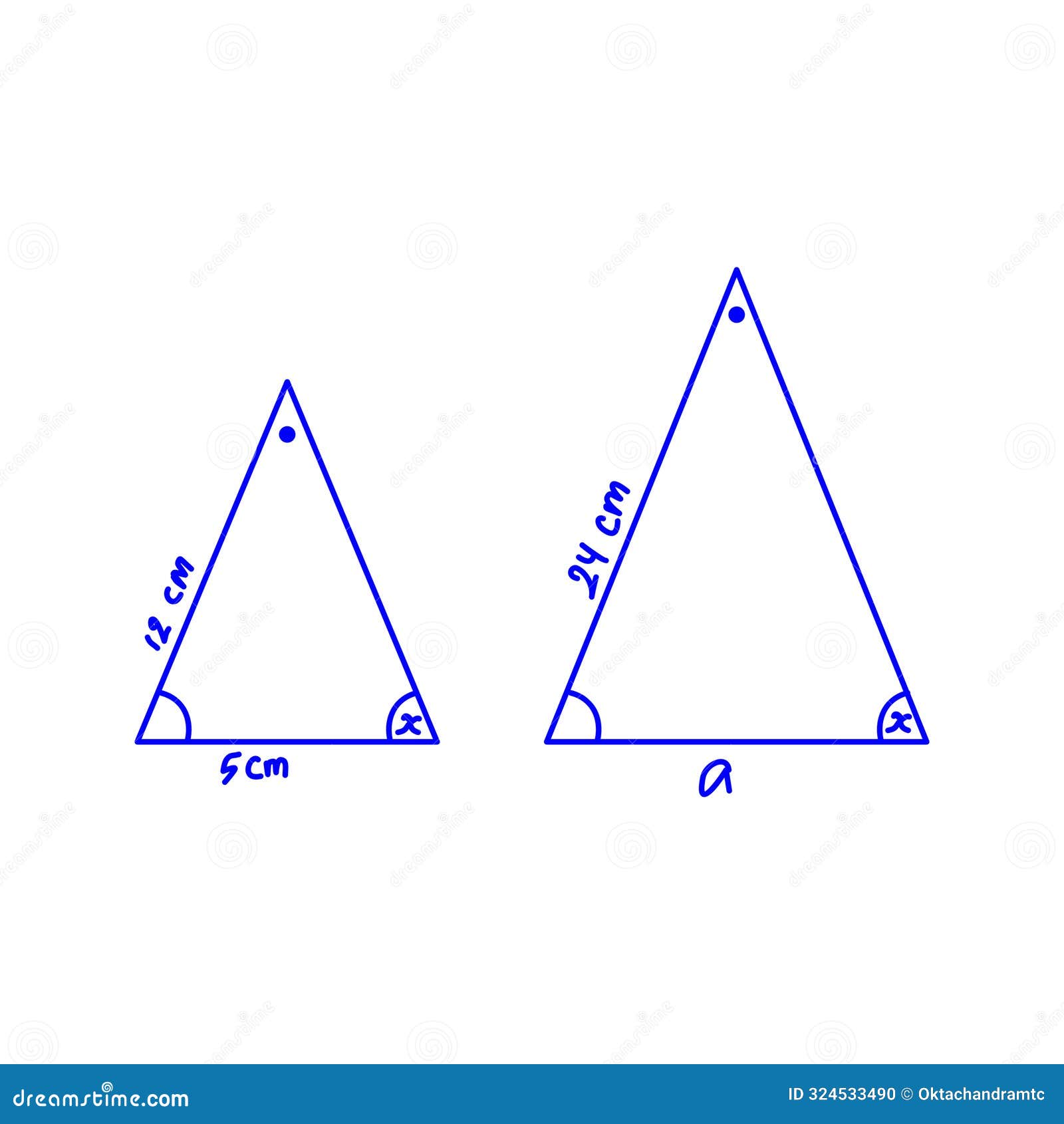 Triangle Line Icon. Triangle Sign. Triangular Outline Symbol. Math ...