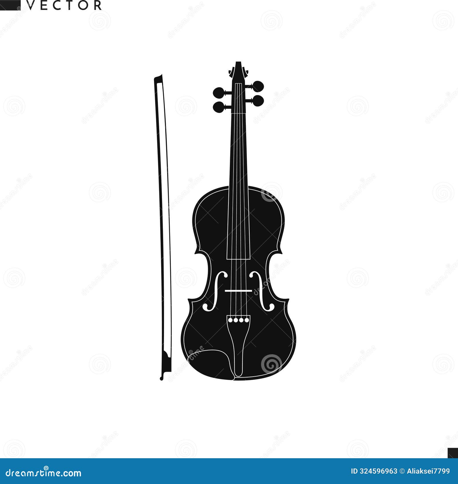 Violin Silhouette - Fiddle, Is A Wooden String Instrument In The Violin ...