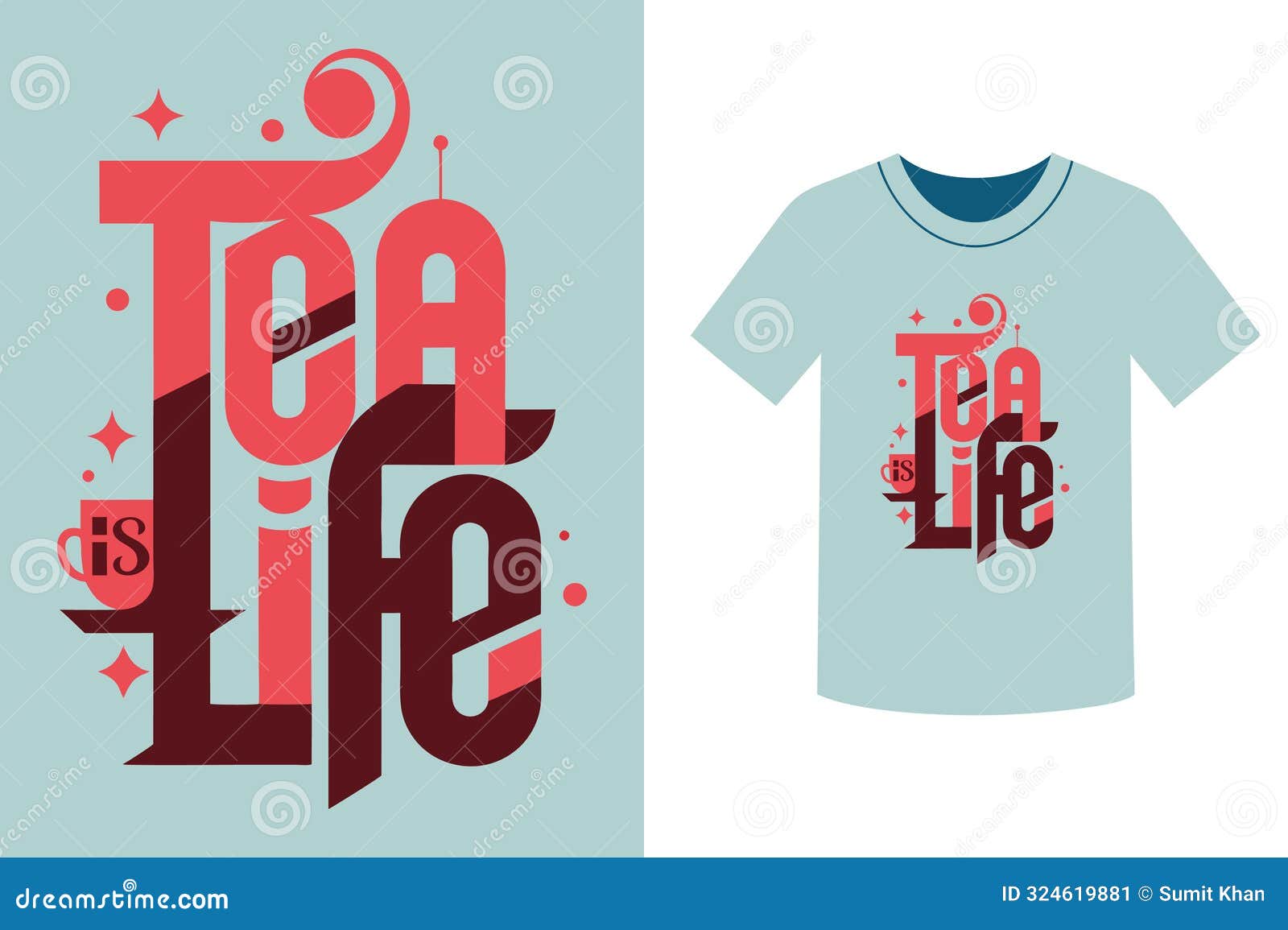 Unique Tea You Later Typography T-Shirts Creative Designs Stock Vector ...