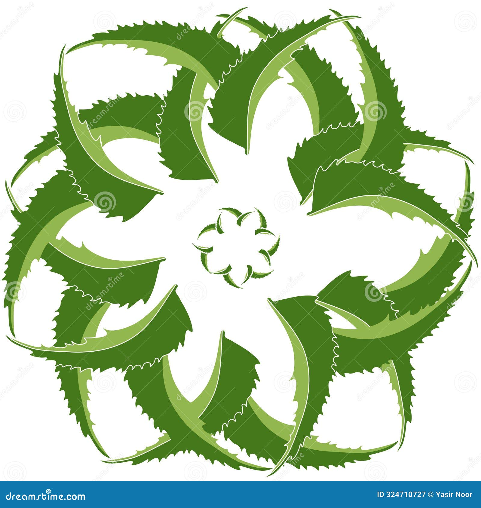 NEEM LEAVES - Rounded Design Neem Leaves Stock Illustration ...