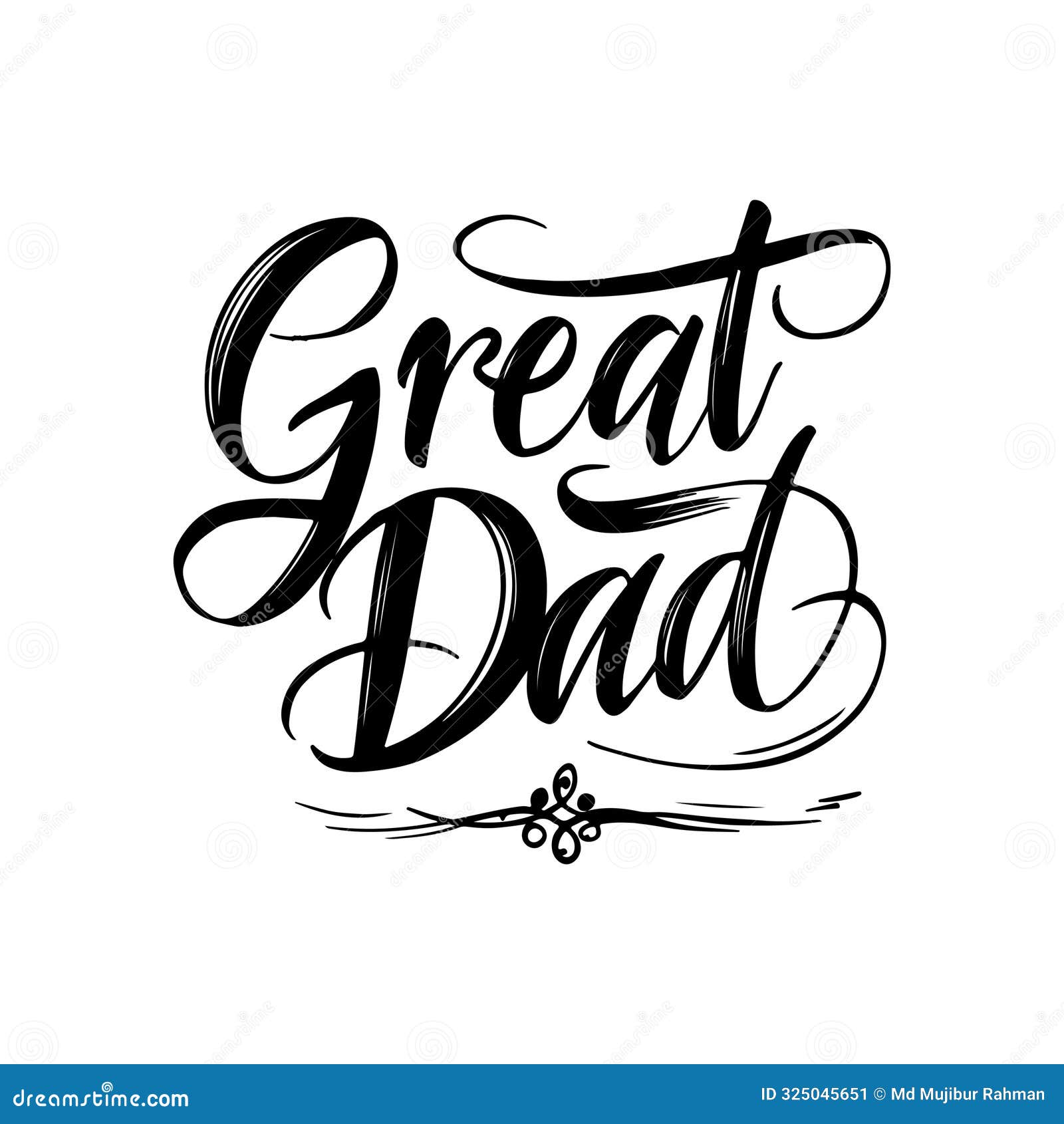 Great Dad Typography Vector Illustration Style Stock Illustration ...