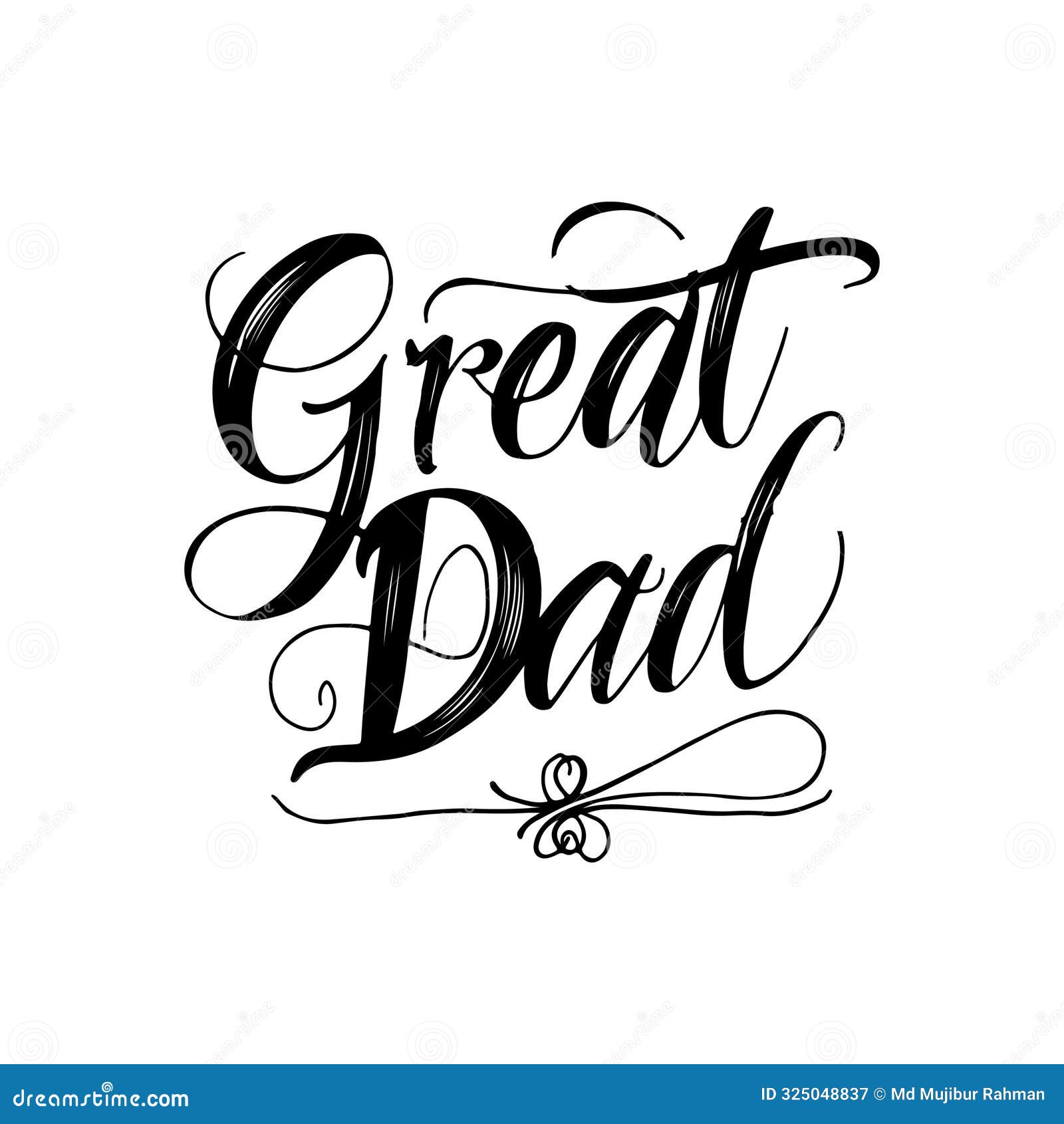 Great Dad Typography Vector Illustration Design Stock Vector ...
