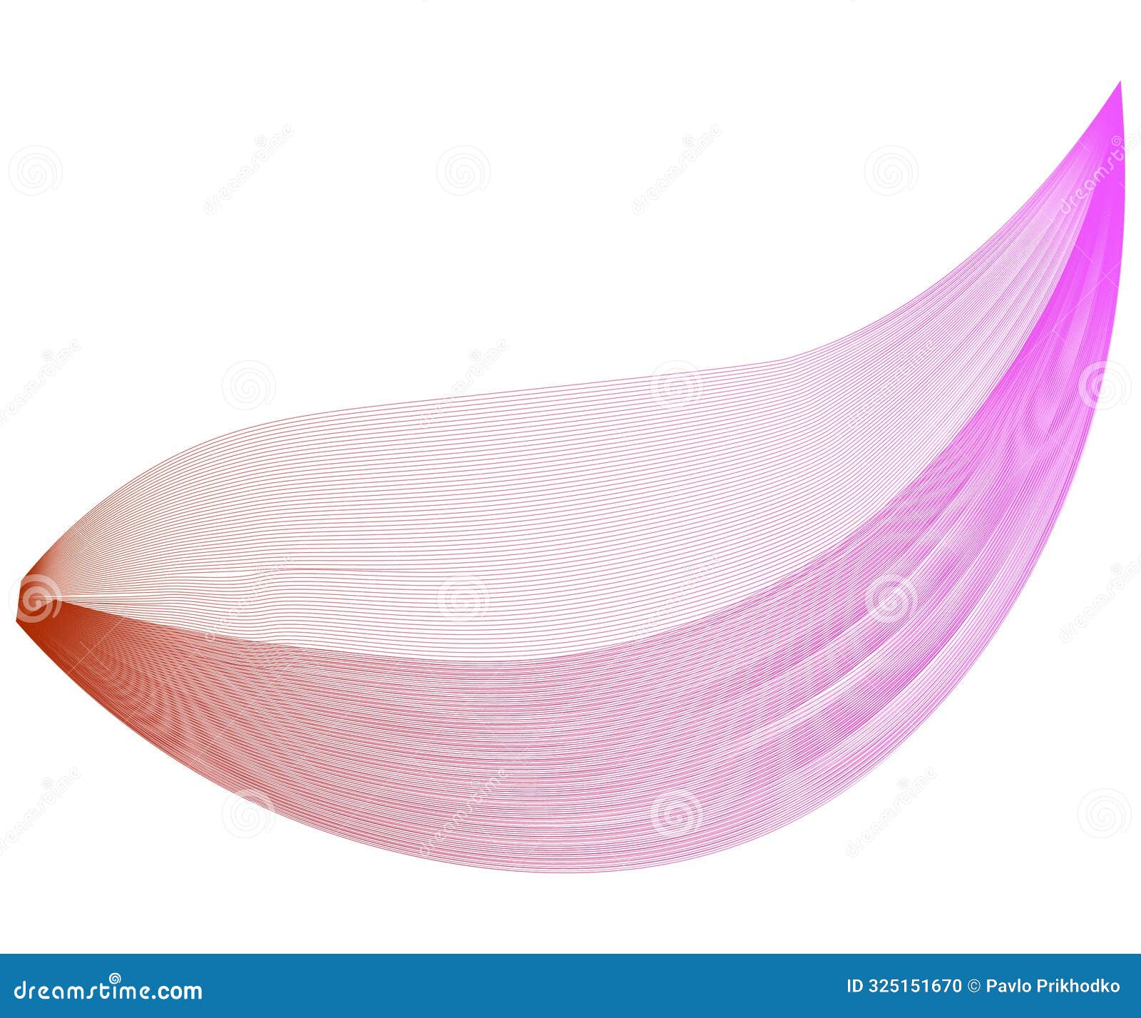 Abstract Color Gradient Wave Leaf Symbol Stock Illustration ...