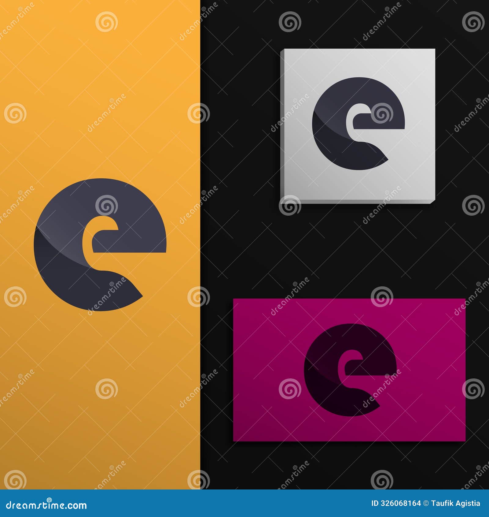 Logo Icon Design Letter E Shape Swan Shape Creative Modern Simple ...