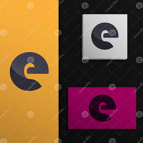 Logo Icon Design Letter E Shape Swan Shape Creative Modern Simple ...