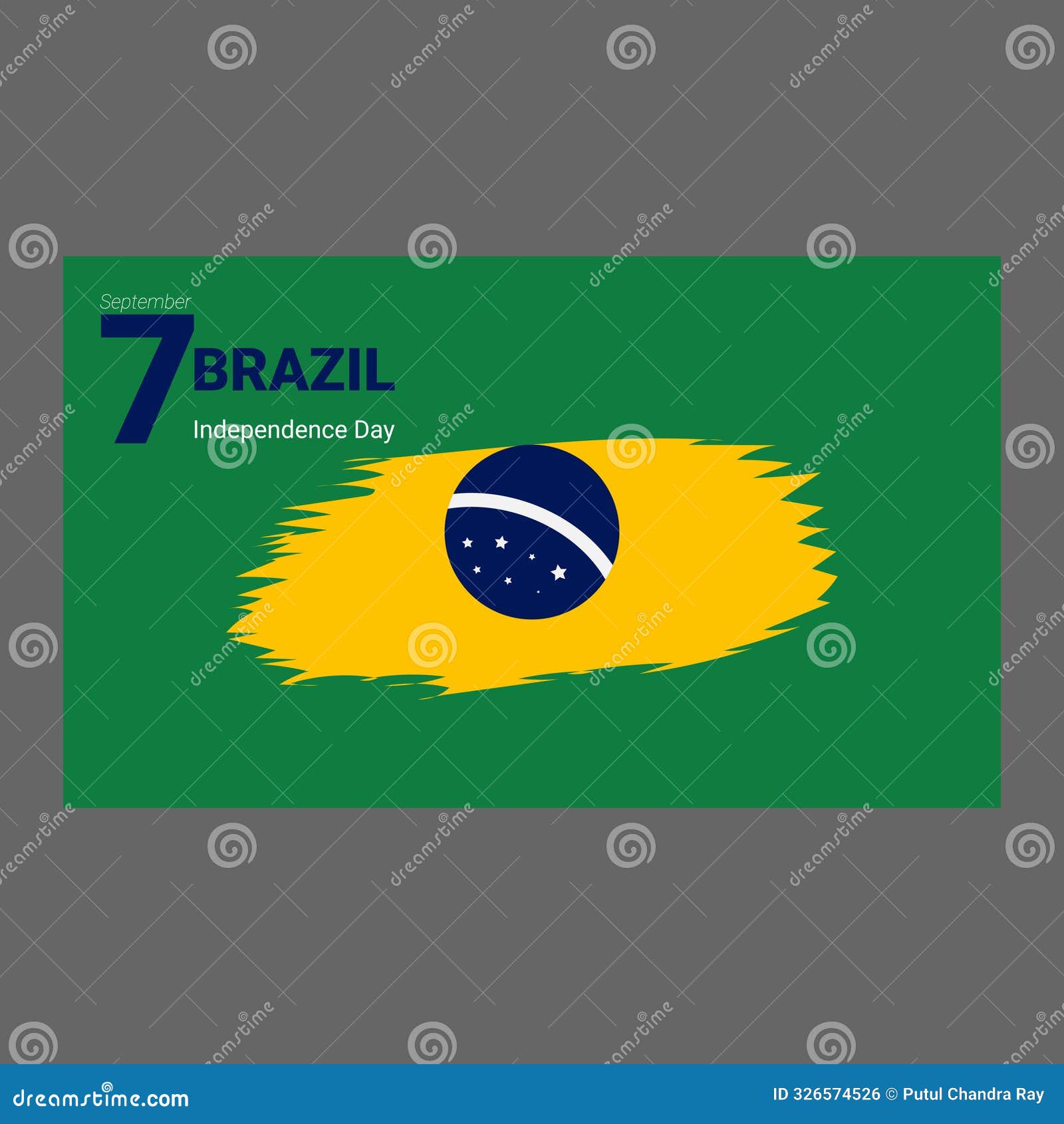 September 7th Brazil Independence Day Stock Vector - Illustration of ...