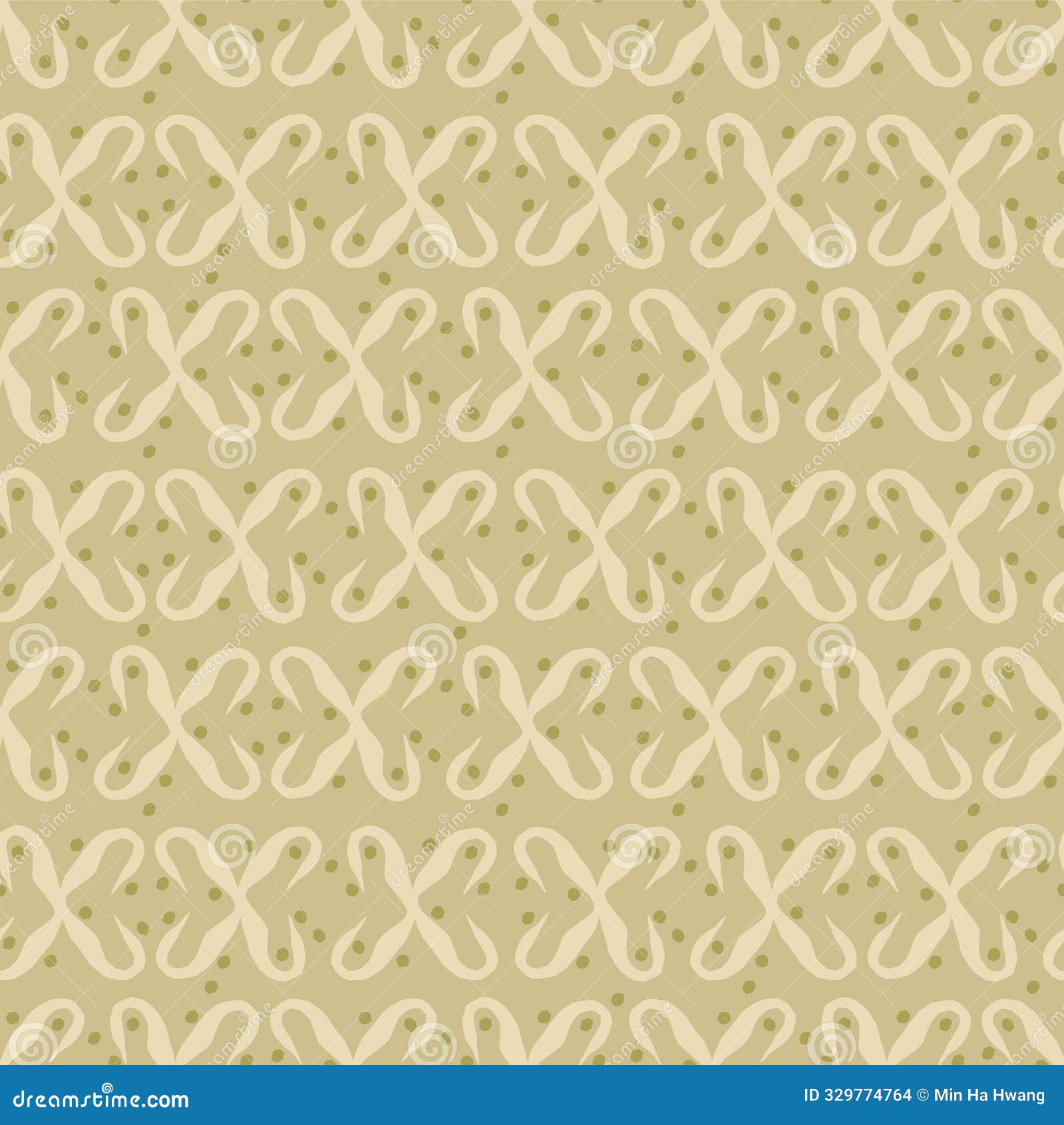 Vector Abstract Shapes Motif Illustration Seamless Repeat Pattern ...