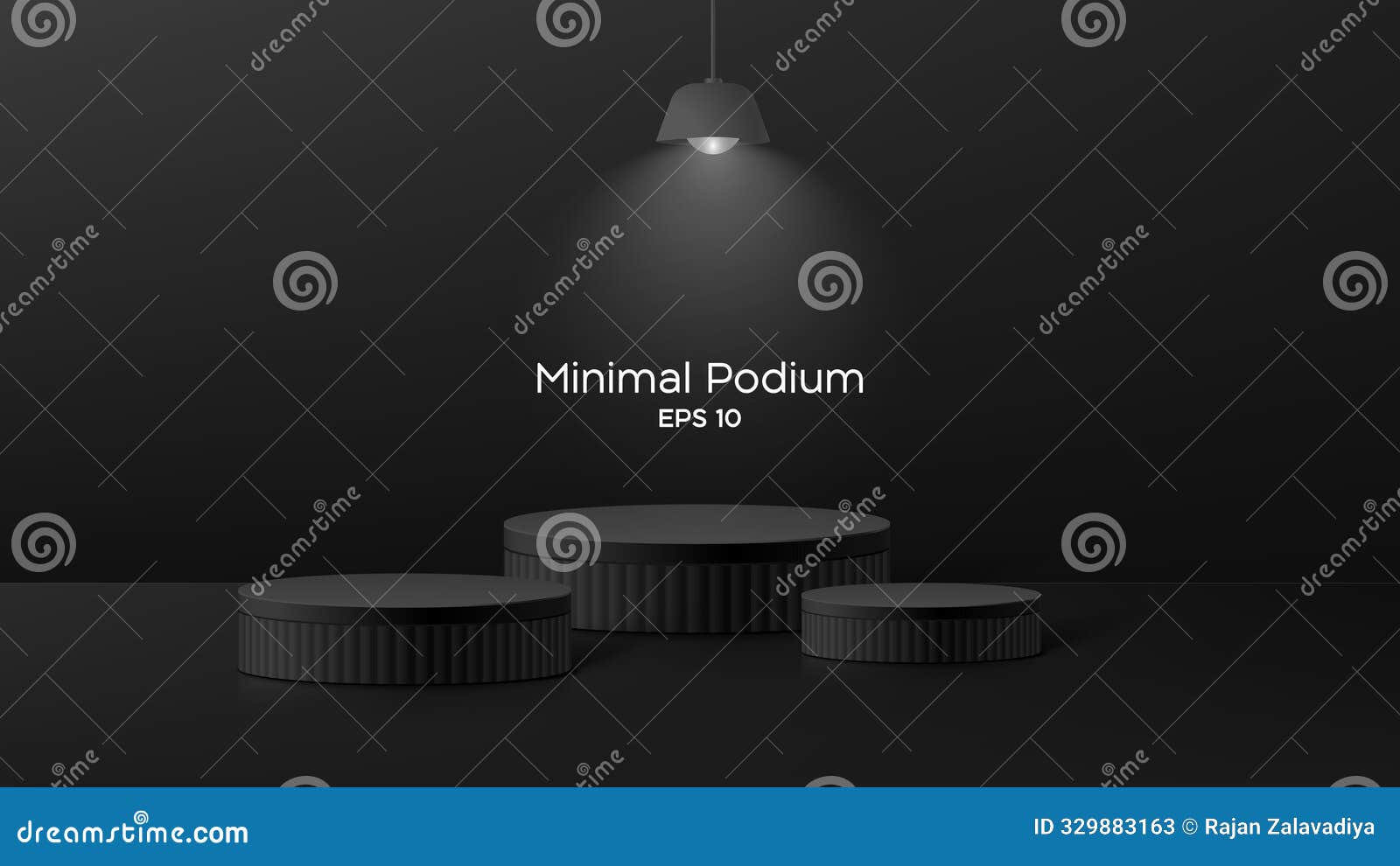 Minimal Podium Vector Eps File. 3d Podium Vector Design in Black Colour ...