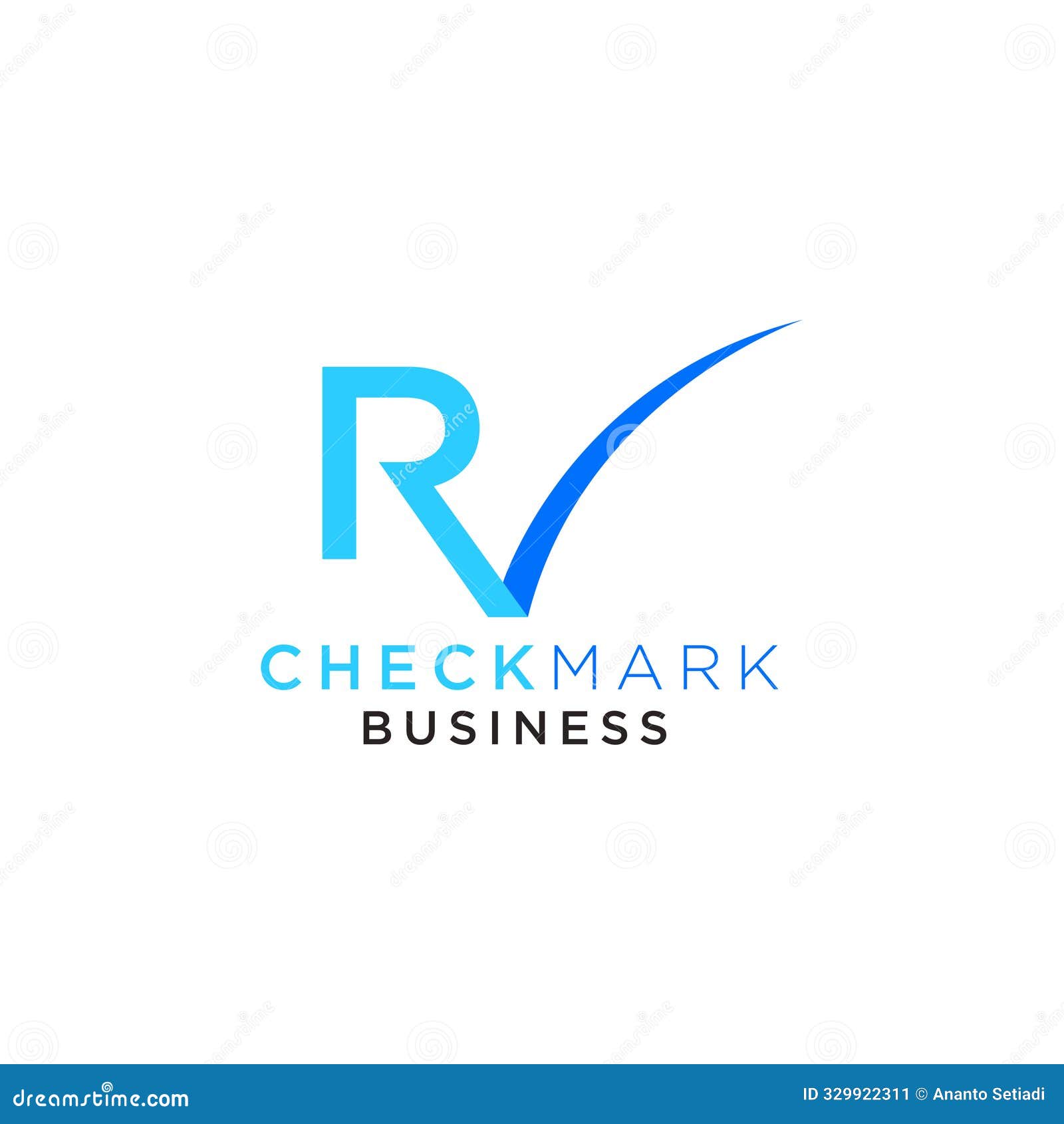 Initial Letter R Check Mark or Tick Icon Logo Design Template Stock ...