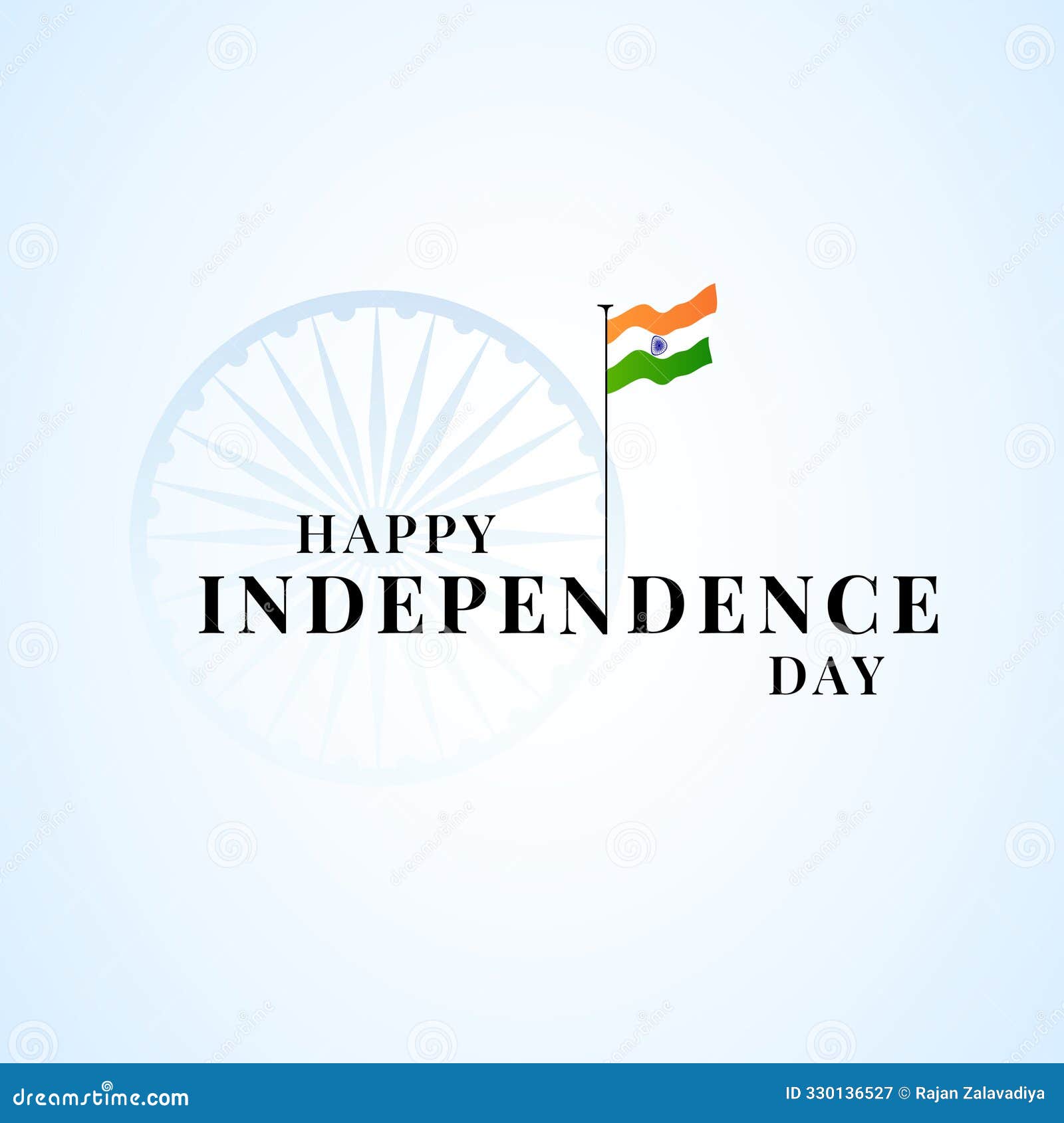 Happy Independence Day. Indian Independence Celebration Vector Design ...