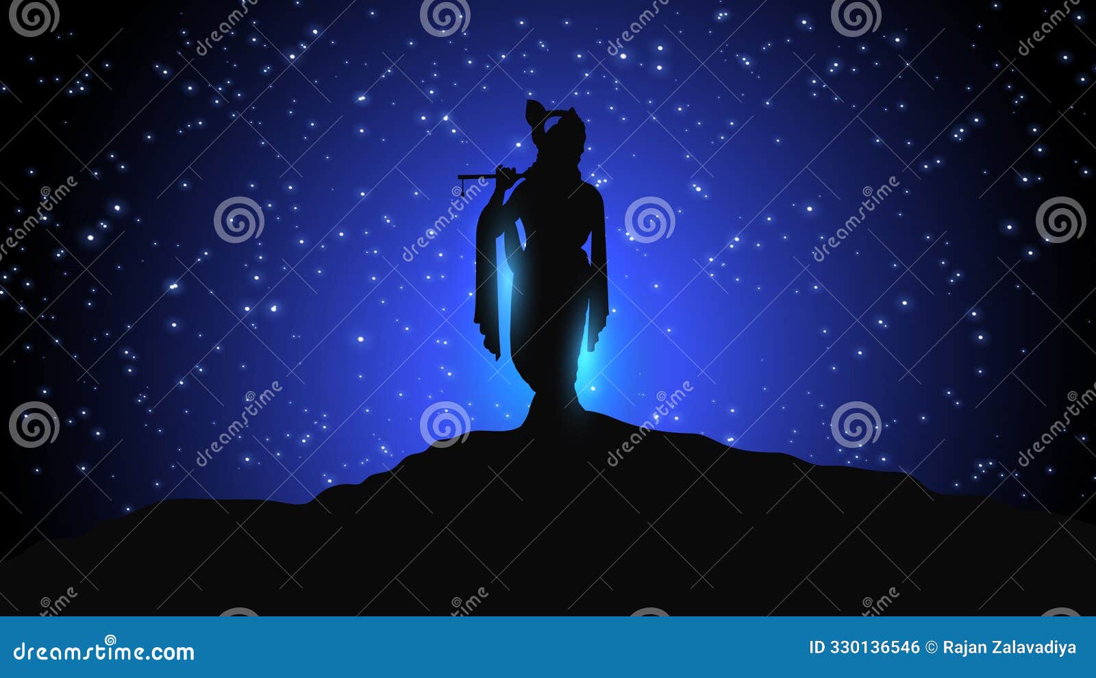 Krishna and Lord Vishnu Vector Design Wallpaper Stock Vector ...
