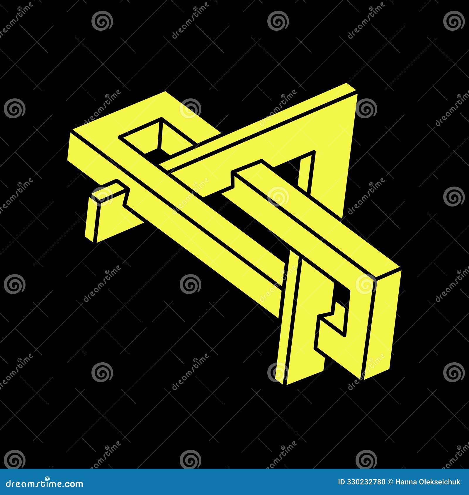 Optical Illusion Figures. Escher Style. Impossible Shapes. Sacred ...