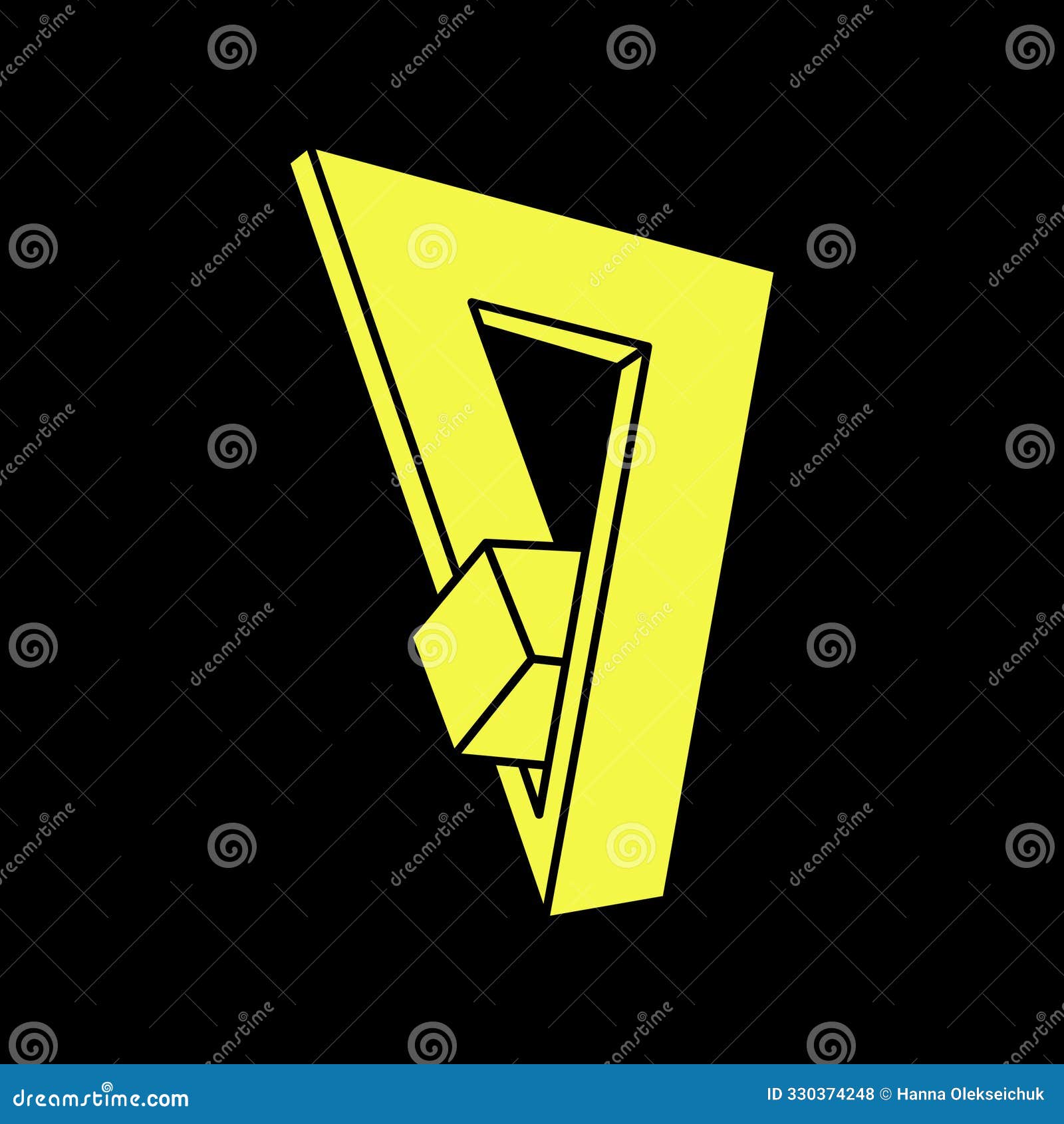 Optical Illusion Shapes. Geometry. Optical Art Object. Escher Style ...