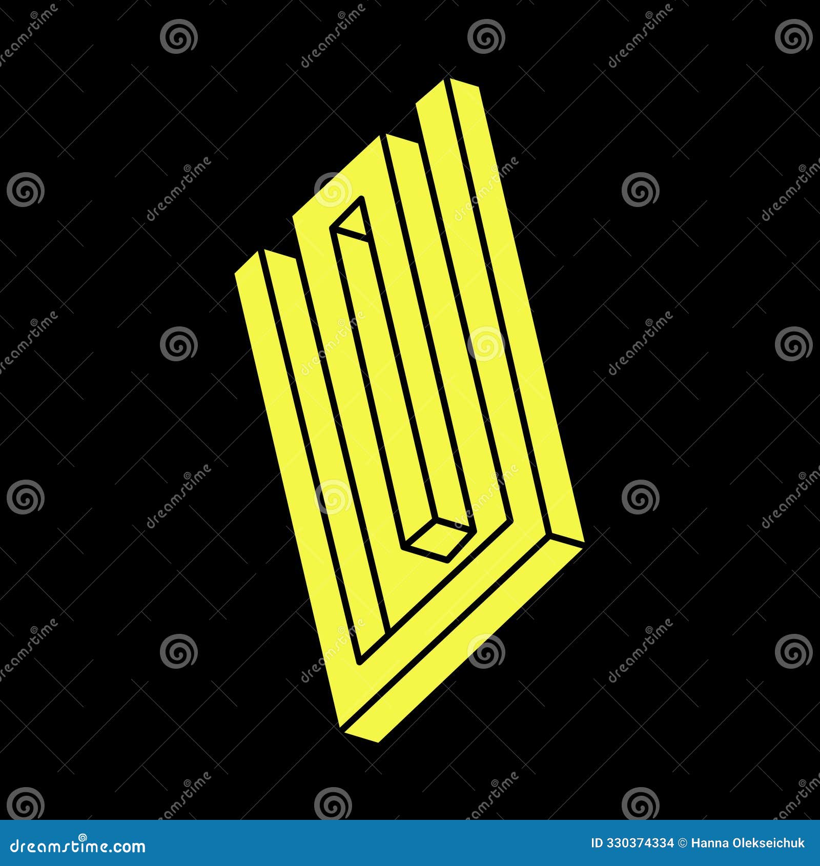 Optical Illusion. Impossible Shapes. Sacred Geometry. Escher Paradox ...