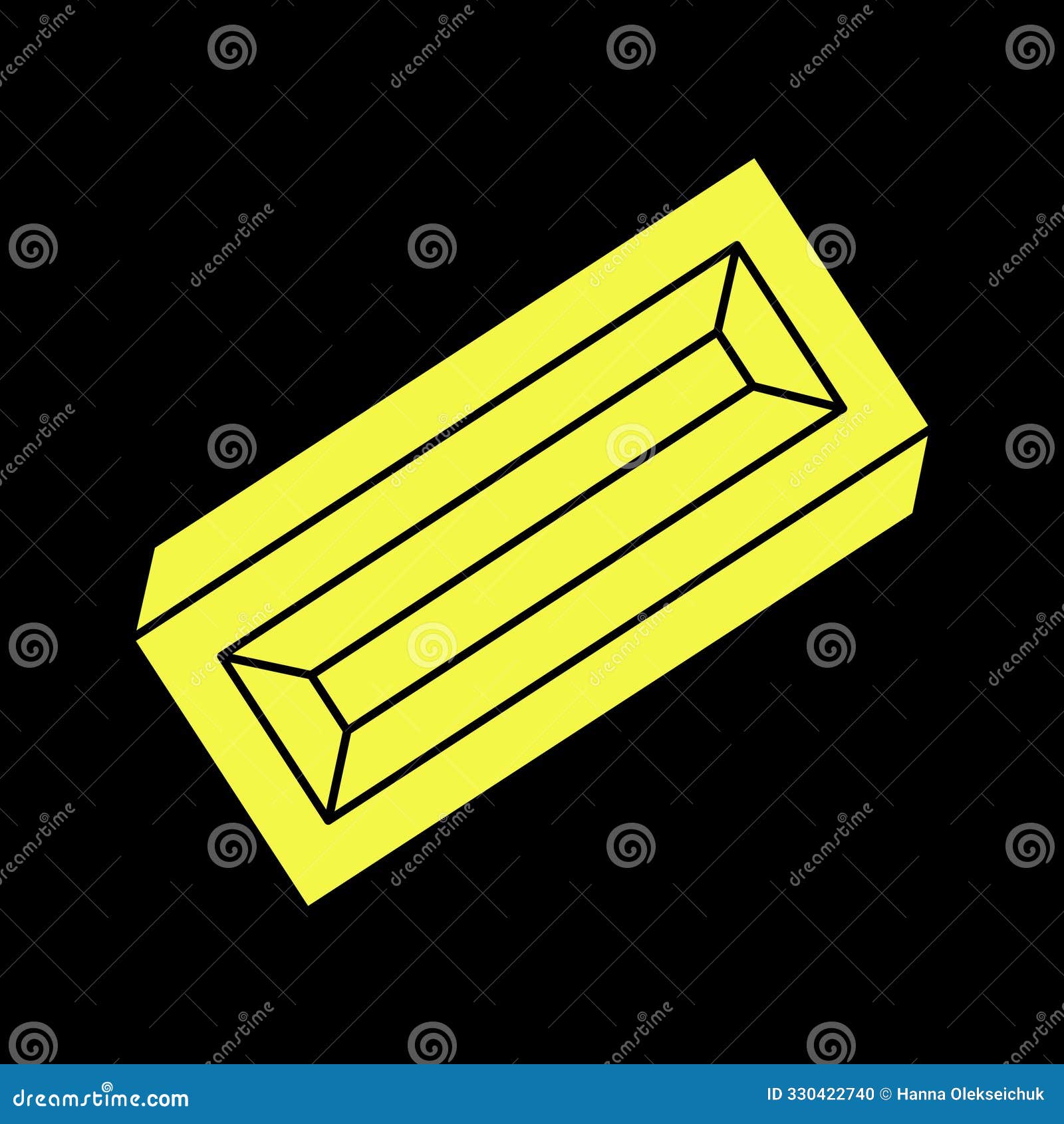 Optical Illusion. Impossible Shapes. Linear Infinite Object. Abstract ...