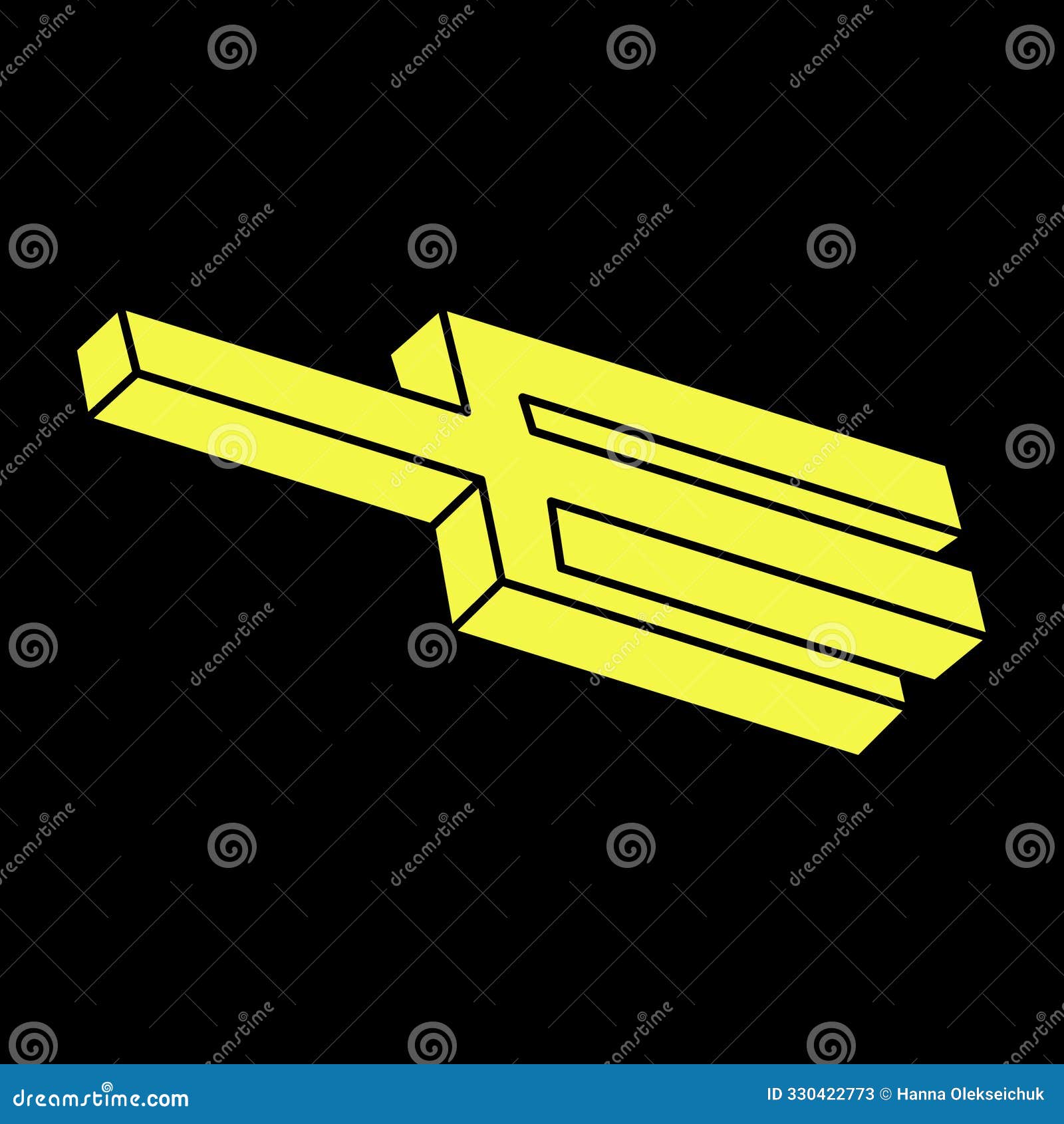 Optical Illusion Object. Escher Paradox. Impossible Shapes. Web Design ...